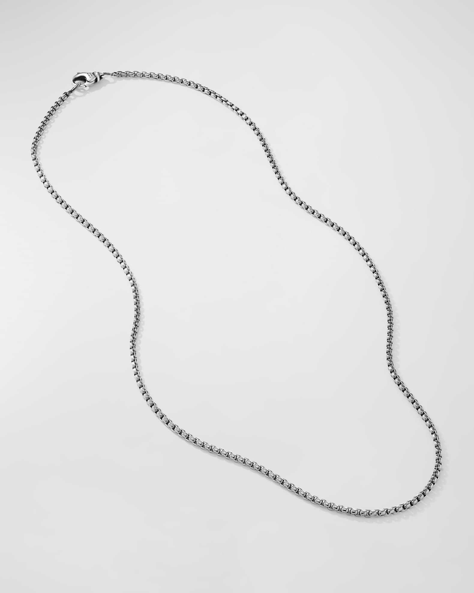 David Yurman Men's Box Chain Necklace in Titanium, 2.7mm, 26"L | Neiman ...