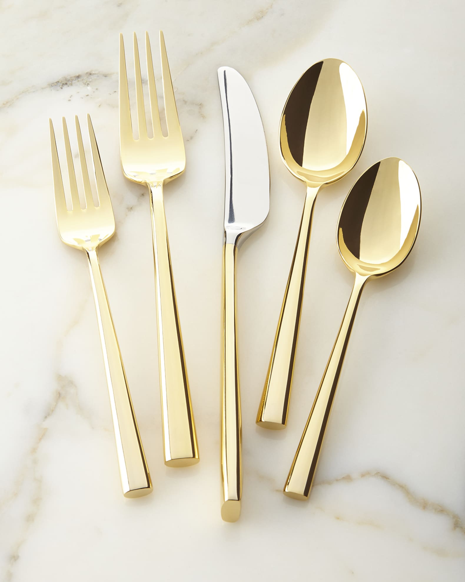 kate spade new york 5-piece malmo gold flatware place setting | Neiman ...