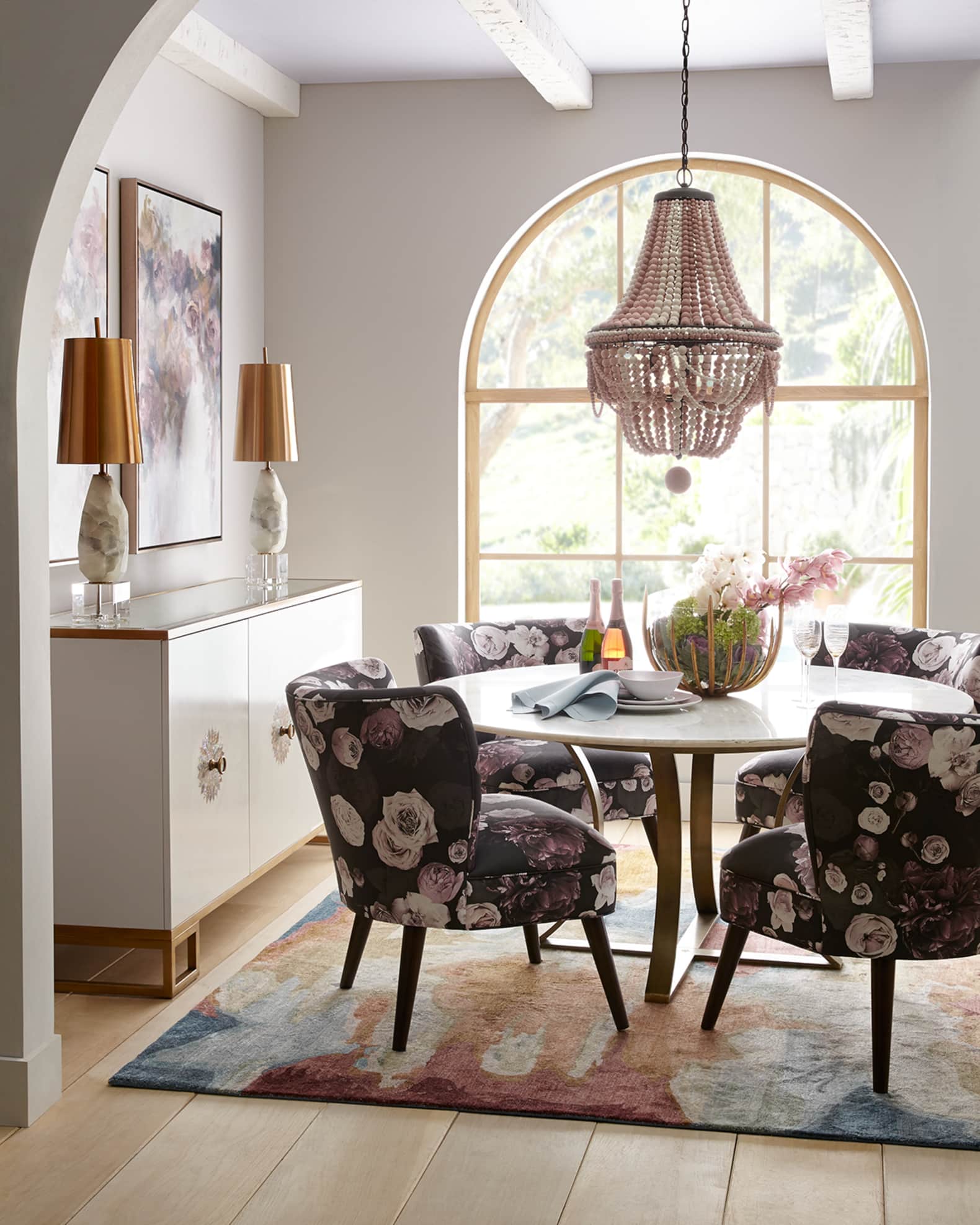 Neiman Marcus 12-Piece Pink Brushstroke Dinnerware Set | Neiman Marcus