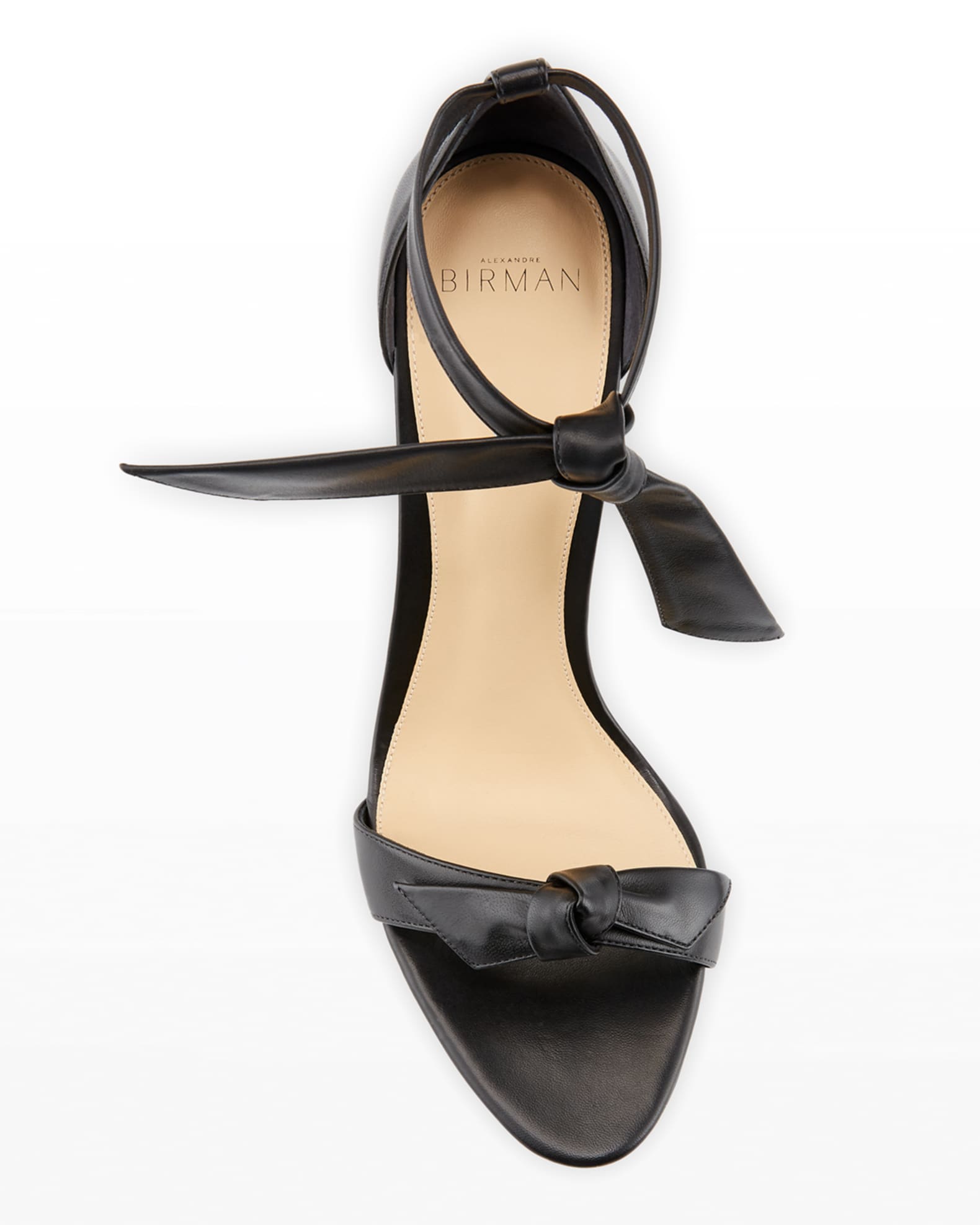 Alexandre Birman Clarita Leather Ankle-Tie 100mm High-Heel Sandals ...
