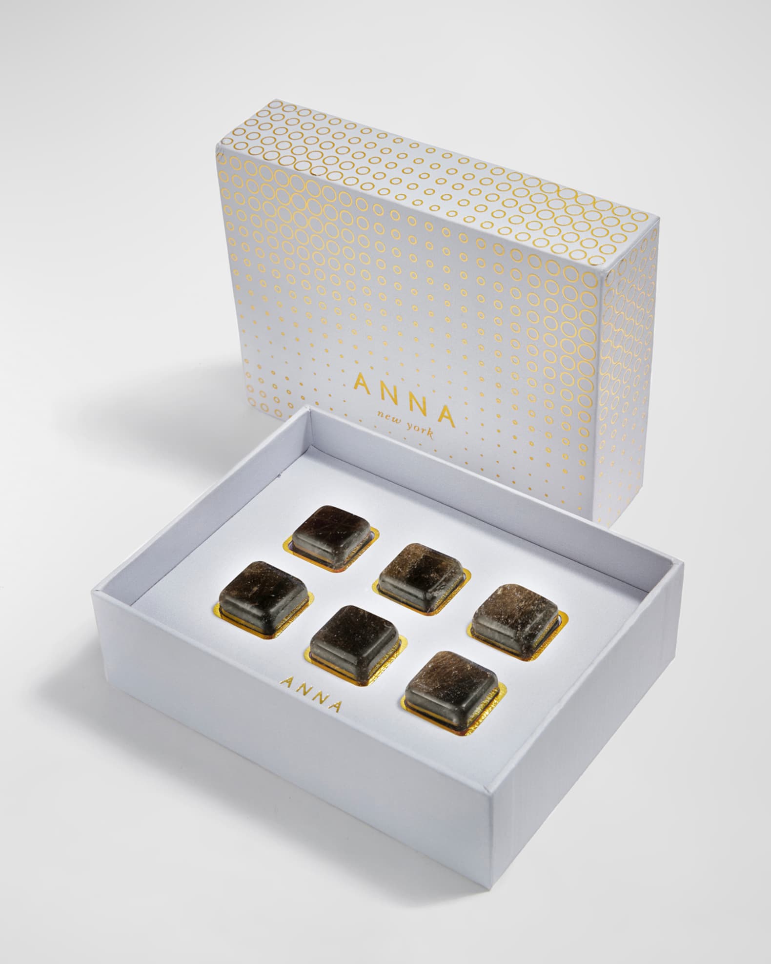 ANNA New York Vida Smokey Quartz Whisky Cubes, Set of 6 | Neiman Marcus