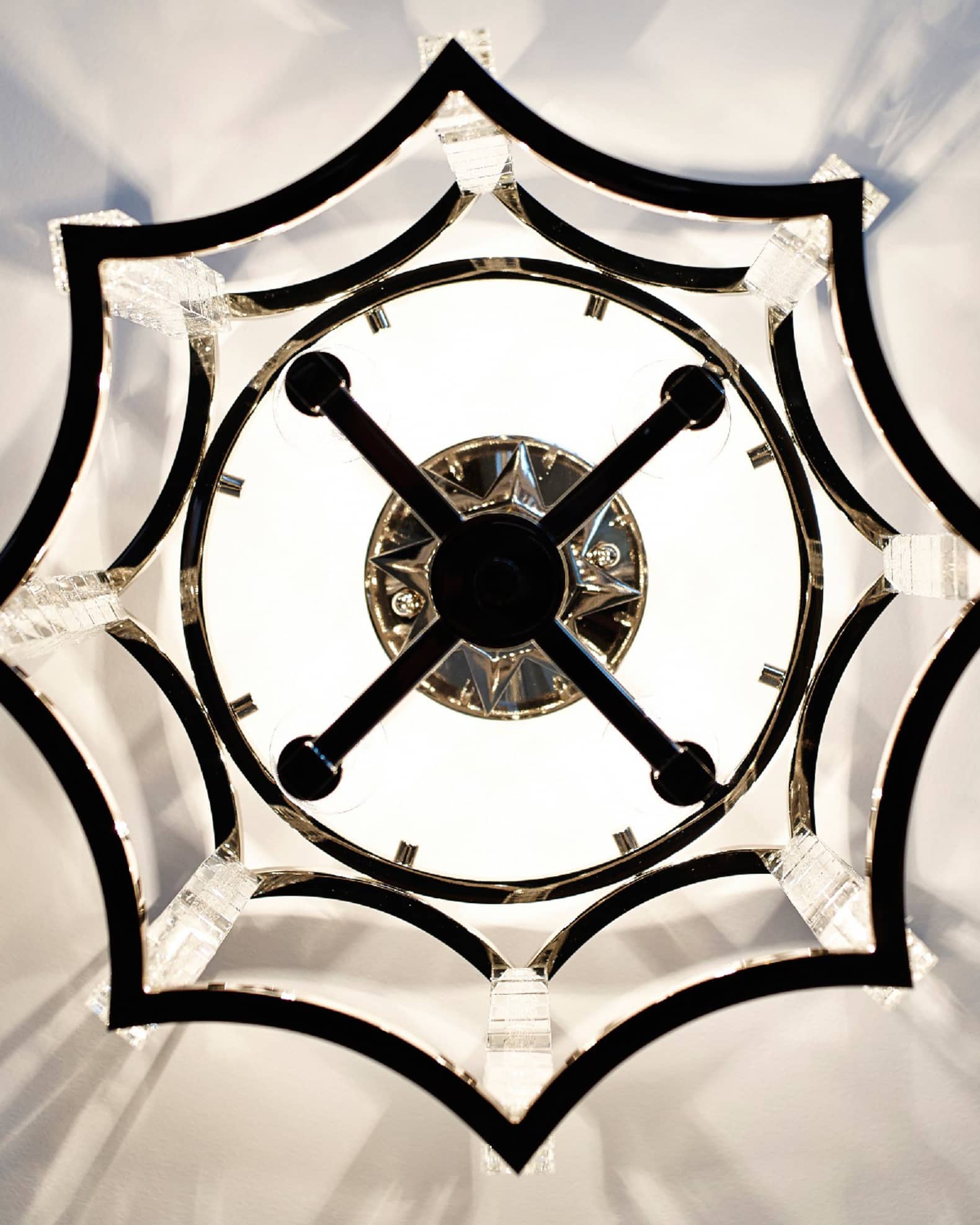 Crystorama Carson 4-Light Convertible Ceiling Mount Light Fixture ...