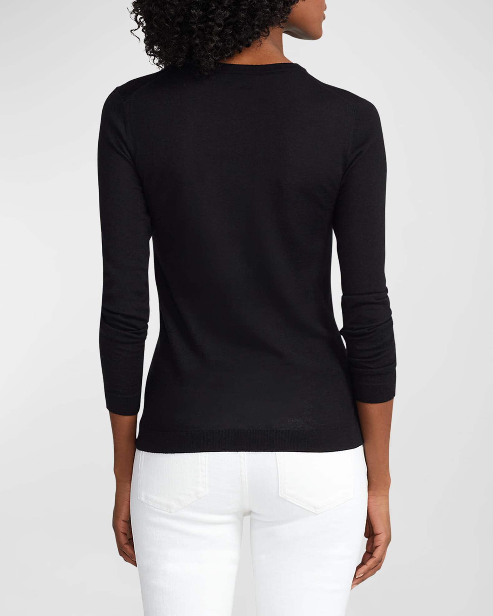 Ralph Lauren Collection Long-Sleeve Cashmere Crewneck Sweater | Neiman ...