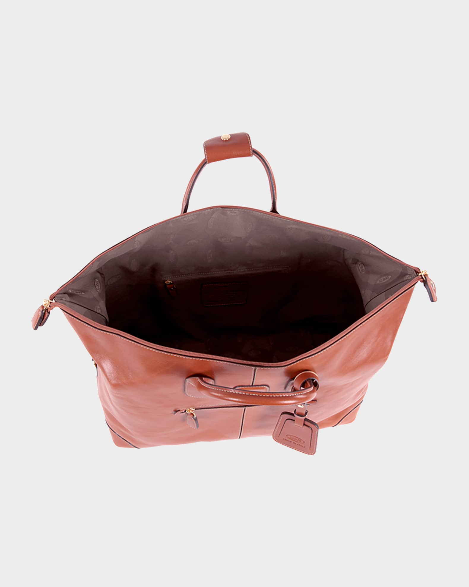 Bric's Pelle Cognac 18" Cargo Duffel Luggage | Neiman Marcus