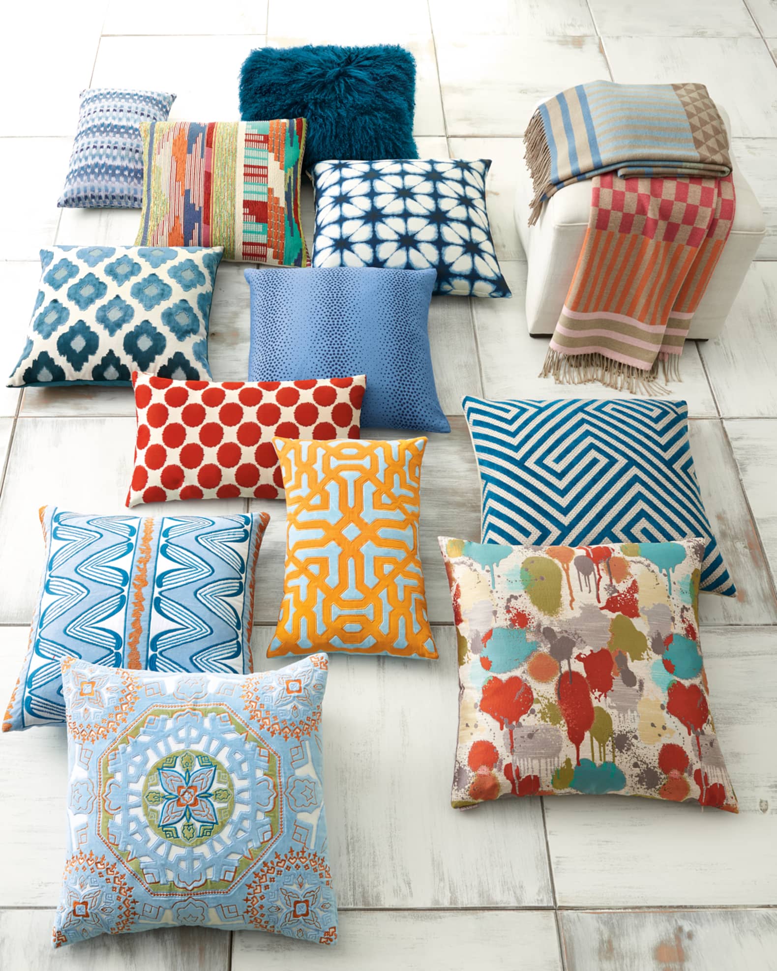 Tibetan Lamb Pillows | Neiman Marcus