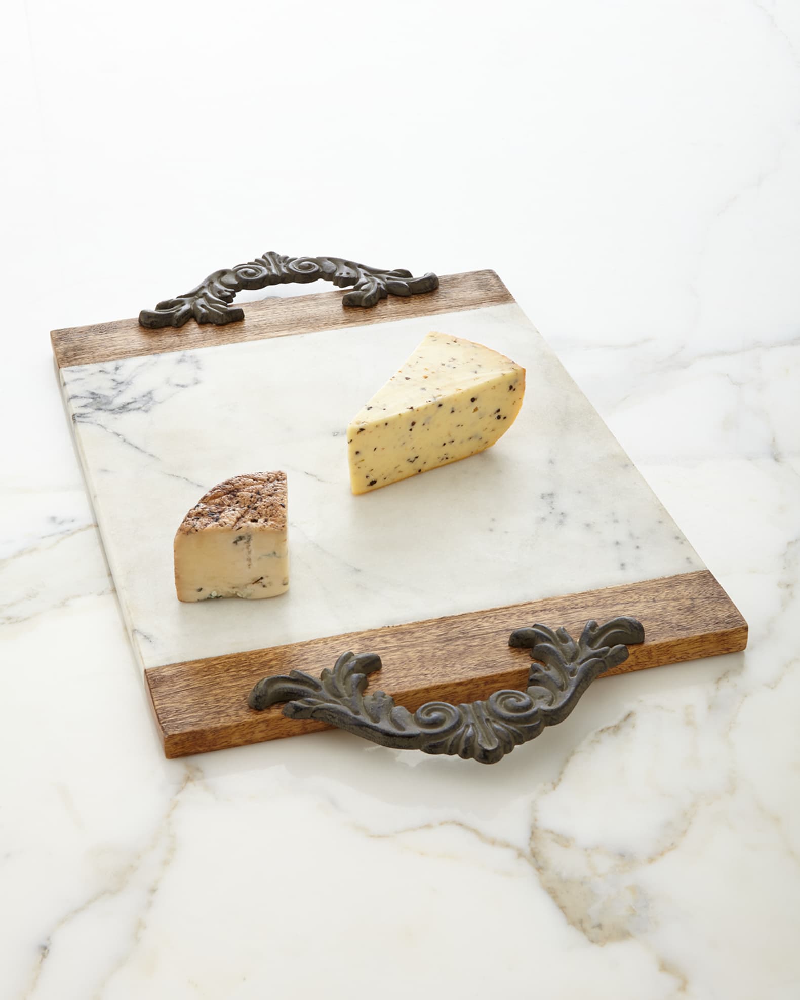 G G Collection Large Marble Tray | Neiman Marcus