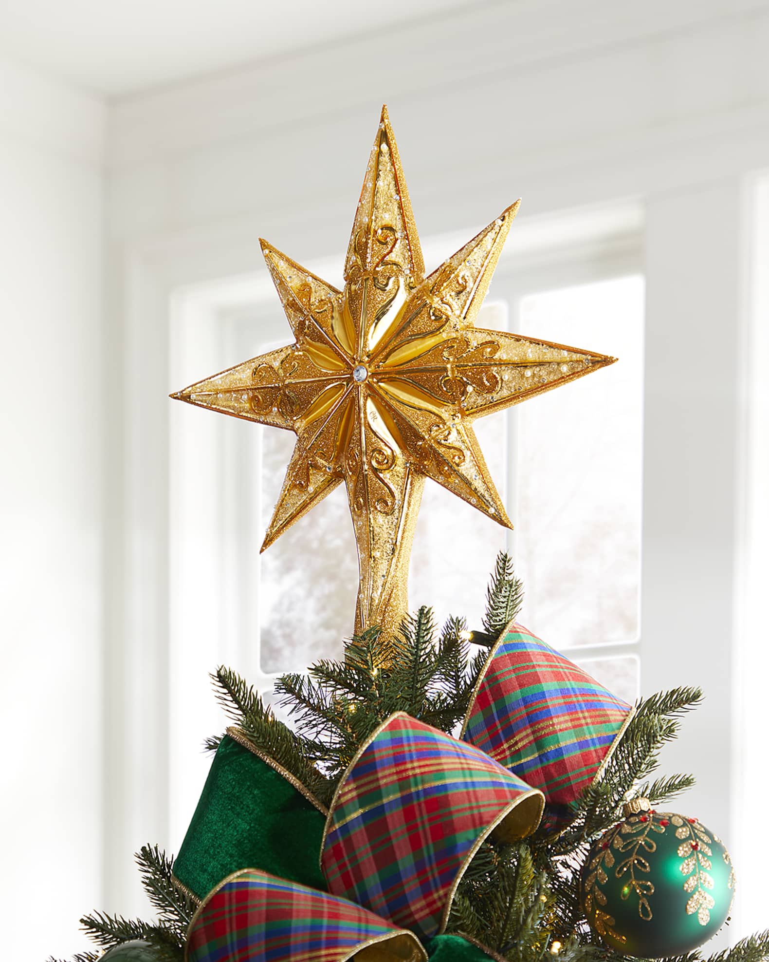 Christopher Radko Golden Radiance Christmas Tree Topper | Neiman Marcus