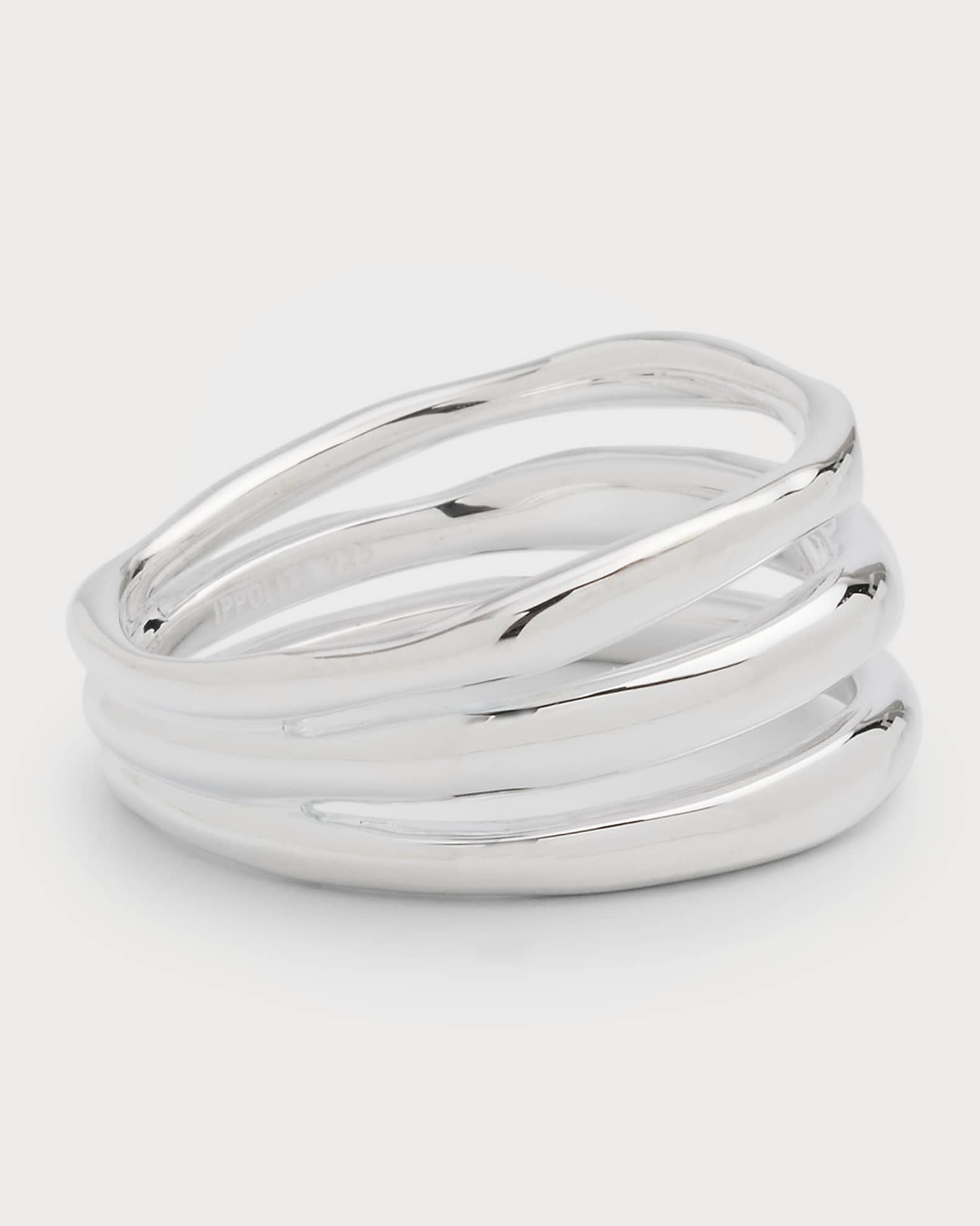 Ippolita Triple Band Squiggle Ring in Sterling Silver | Neiman Marcus