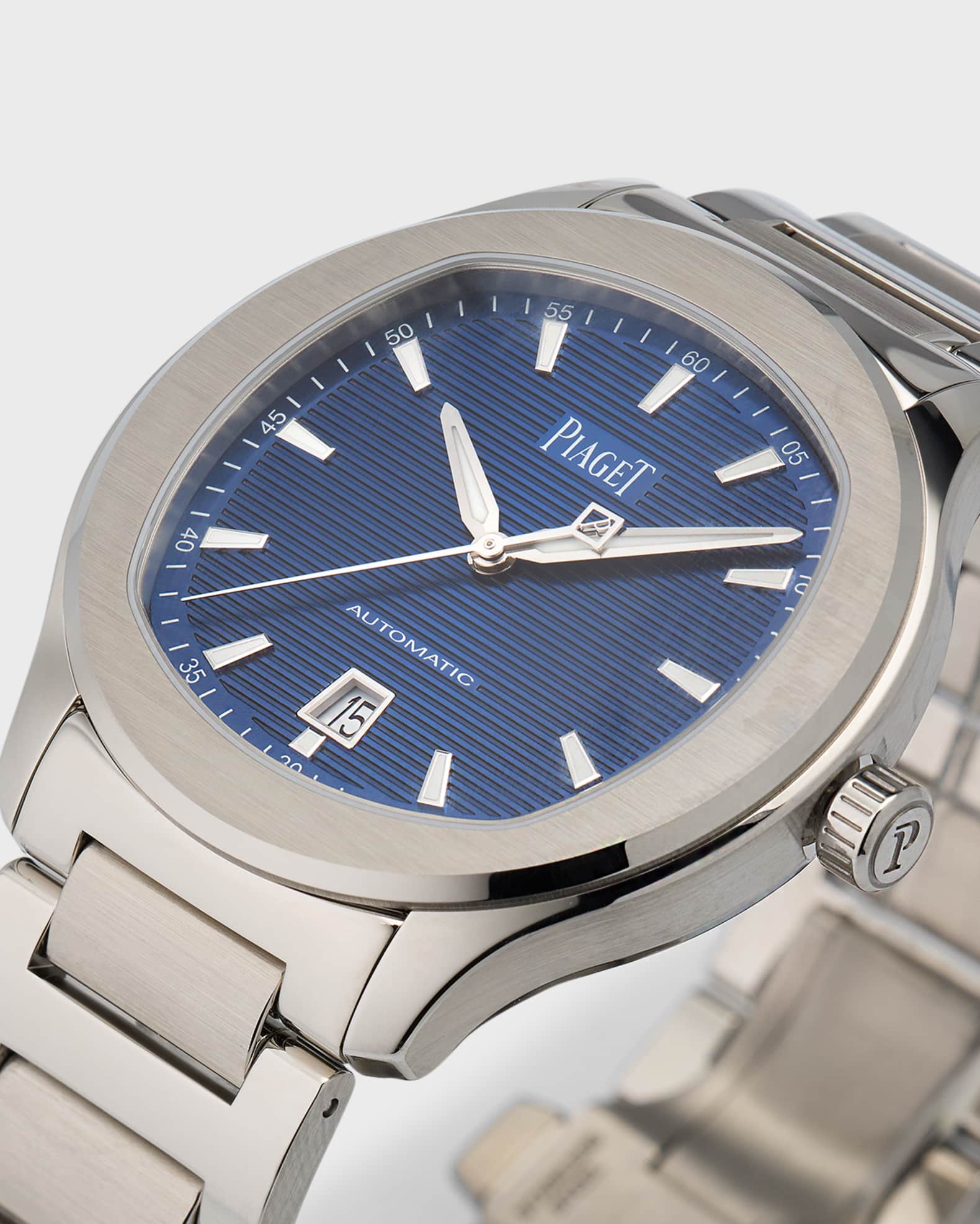 PIAGET Polo 42mm Stainless Steel Automatic Watch | Neiman Marcus