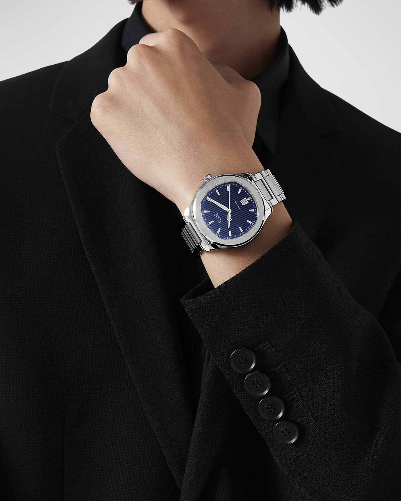 PIAGET Polo 42mm Stainless Steel Automatic Watch | Neiman Marcus