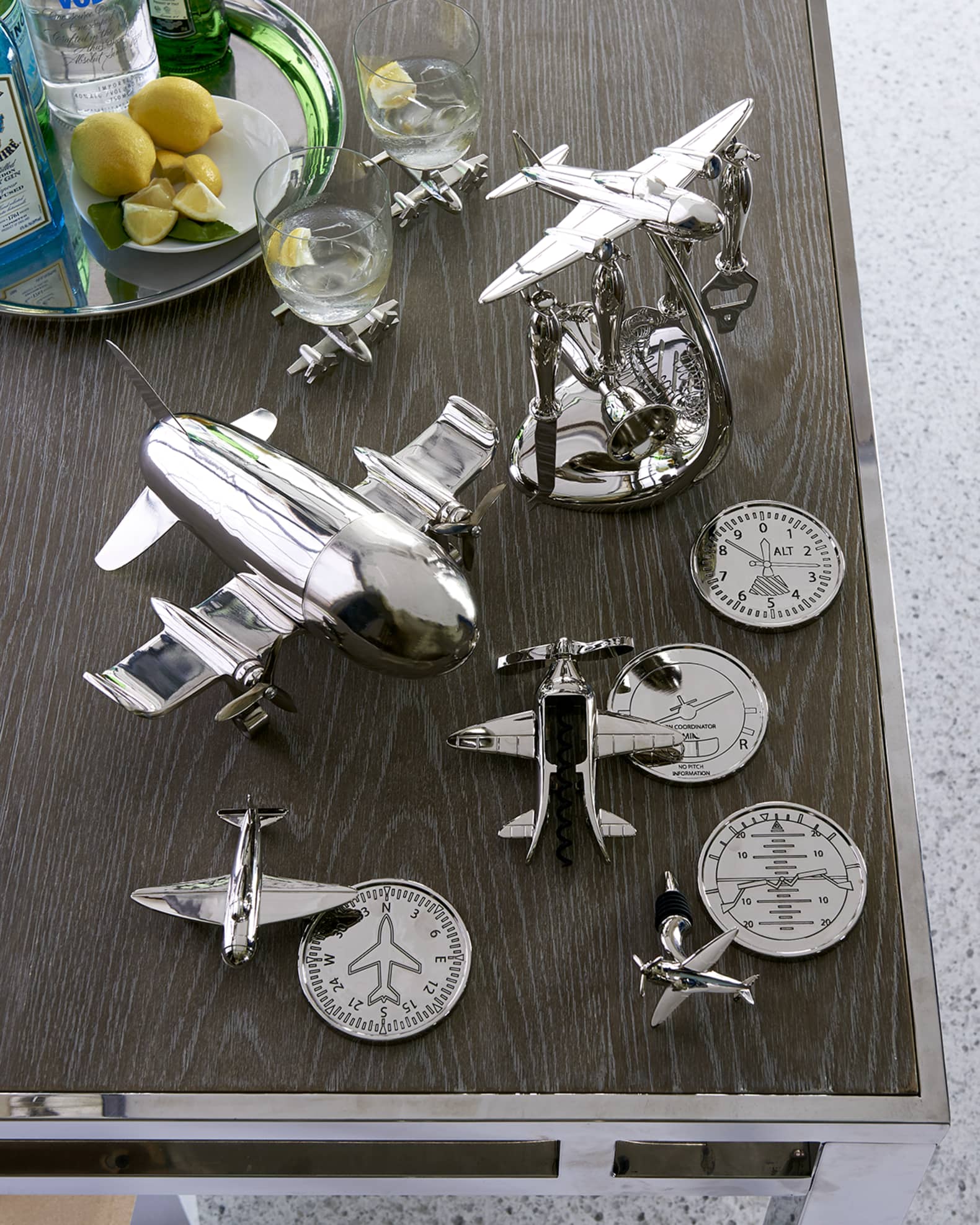 Godinger Airplane Bar Tools, 5-Piece Set | Neiman Marcus
