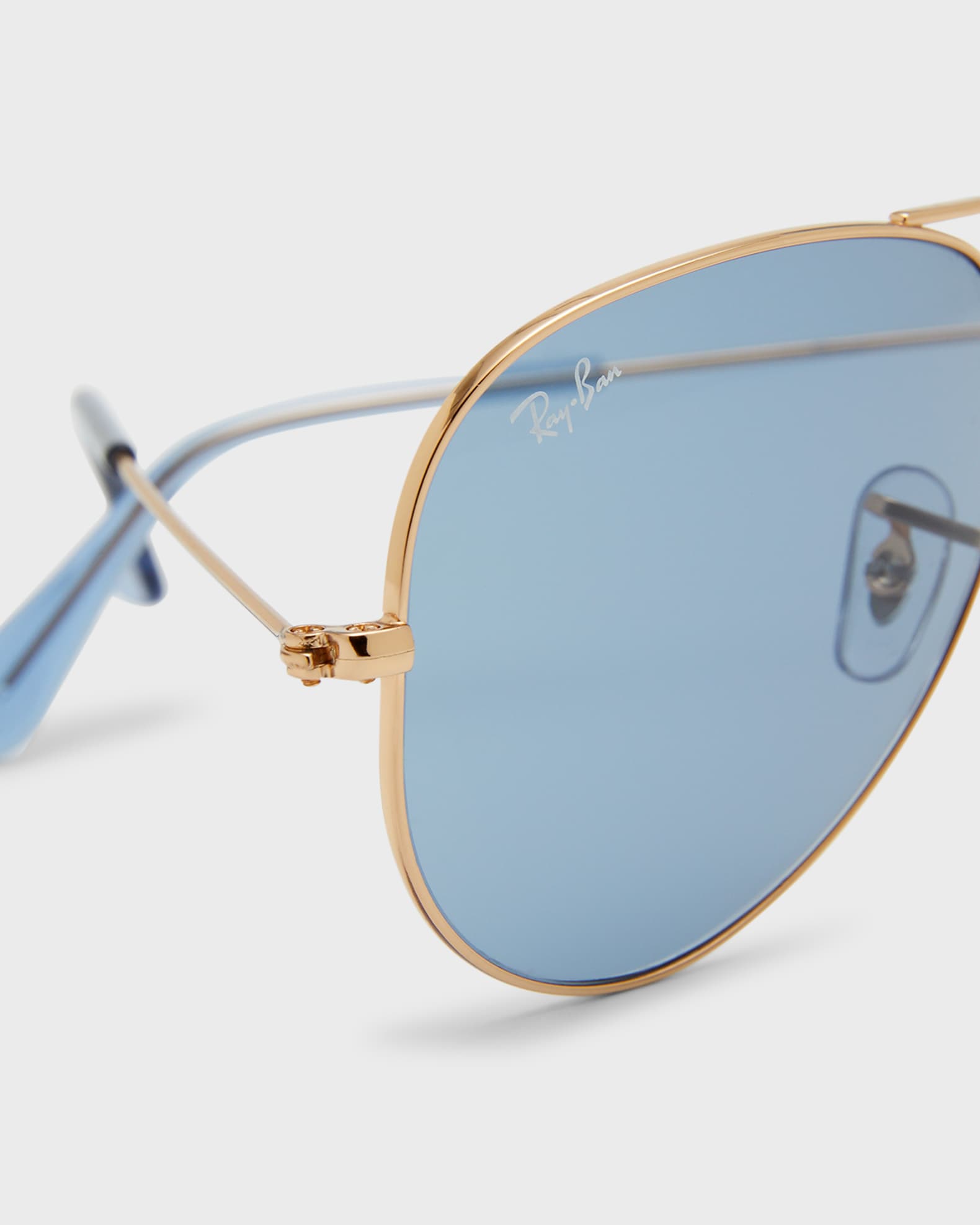 Ray-Ban Teardrop Aviator Sunglasses, Gold | Neiman Marcus