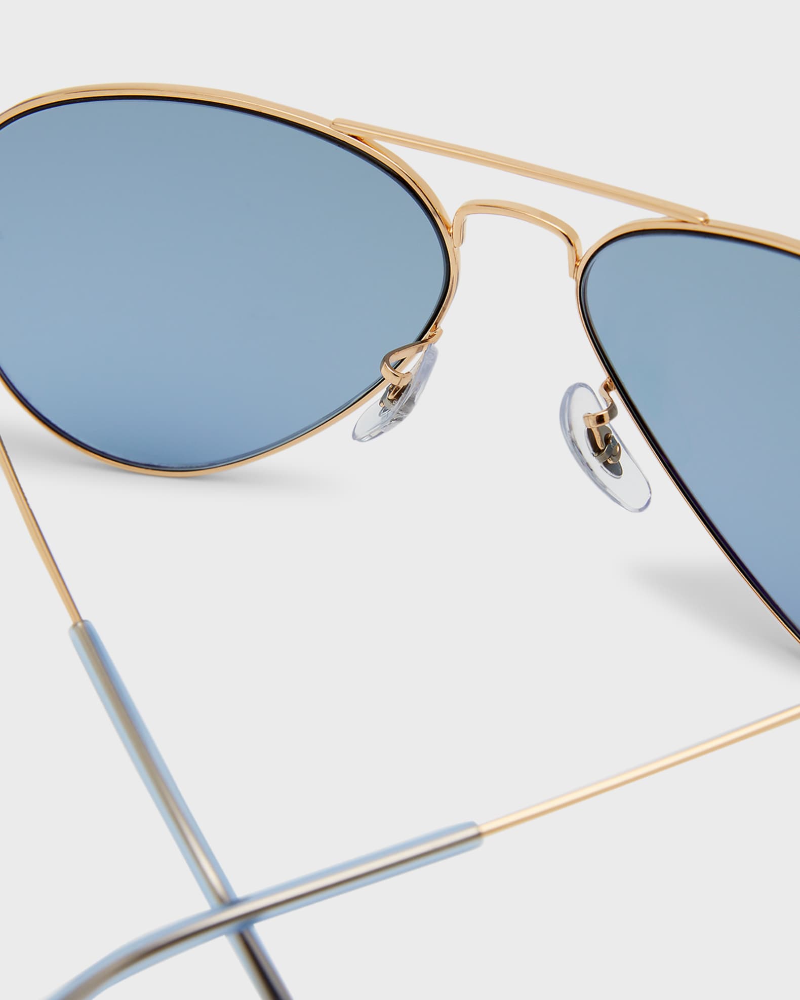 Ray-Ban Teardrop Aviator Sunglasses, Gold | Neiman Marcus