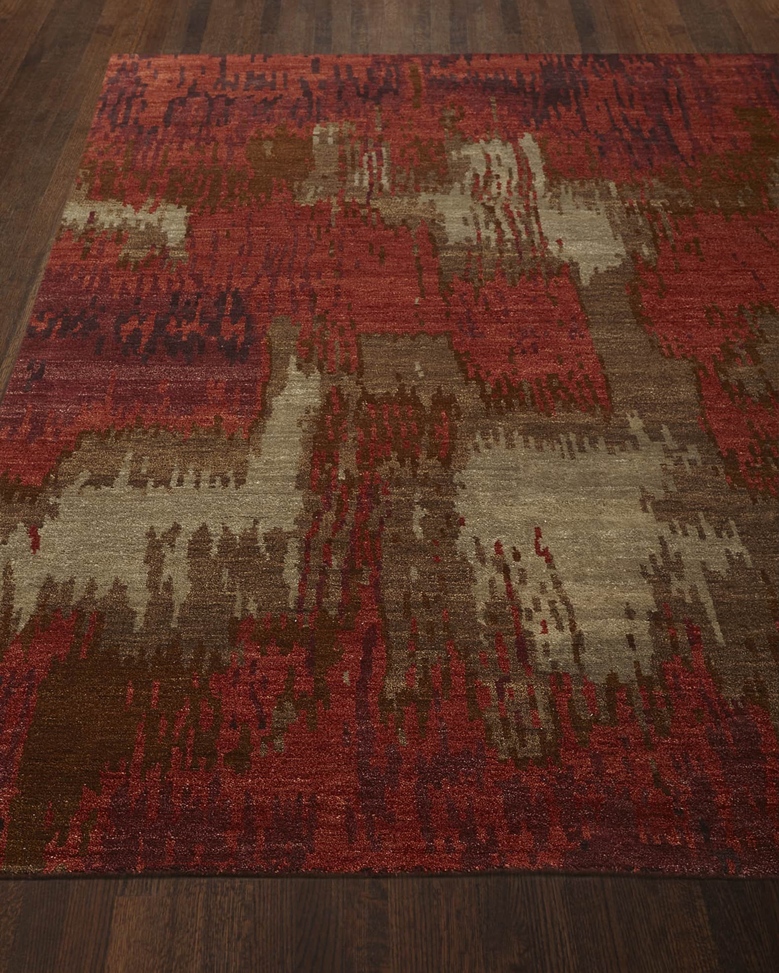 Haven & Loom Brick Brushstroke Rug, 6' x 9' | Neiman Marcus