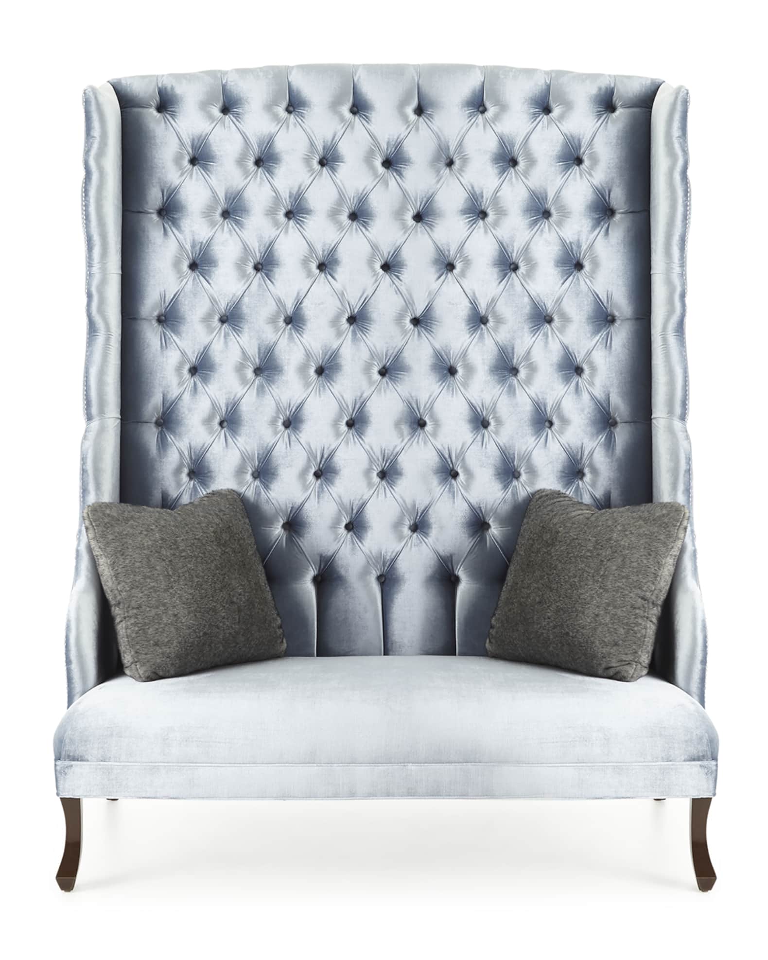 Haute House Margo Velvet Tufted Banquette | Neiman Marcus