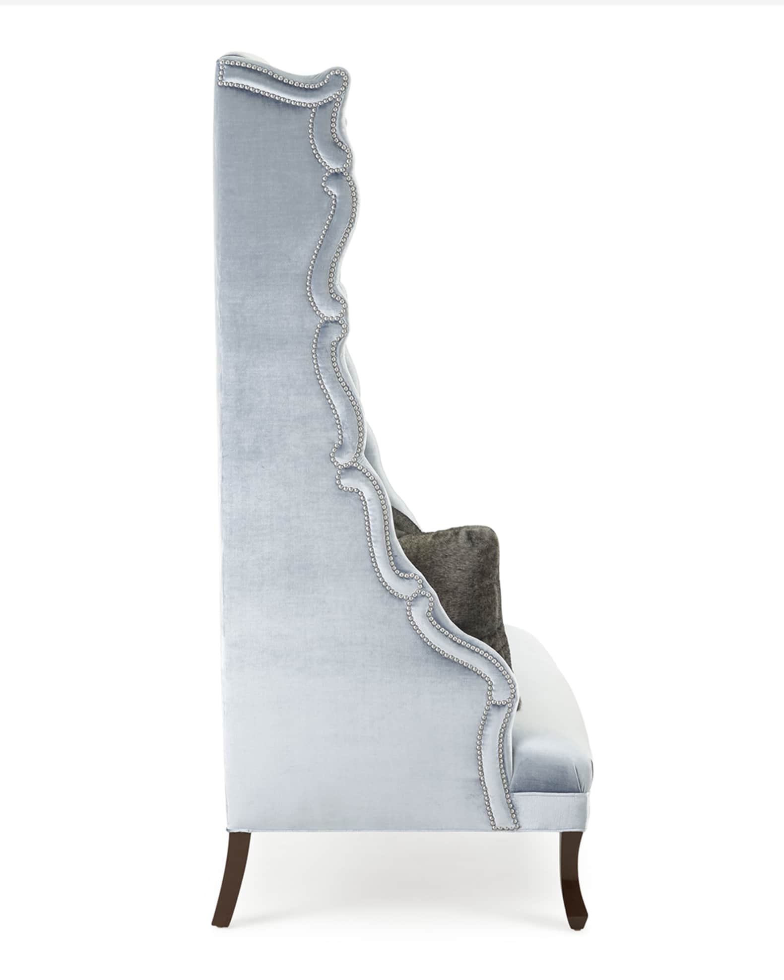 Haute House Margo Velvet Tufted Banquette | Neiman Marcus