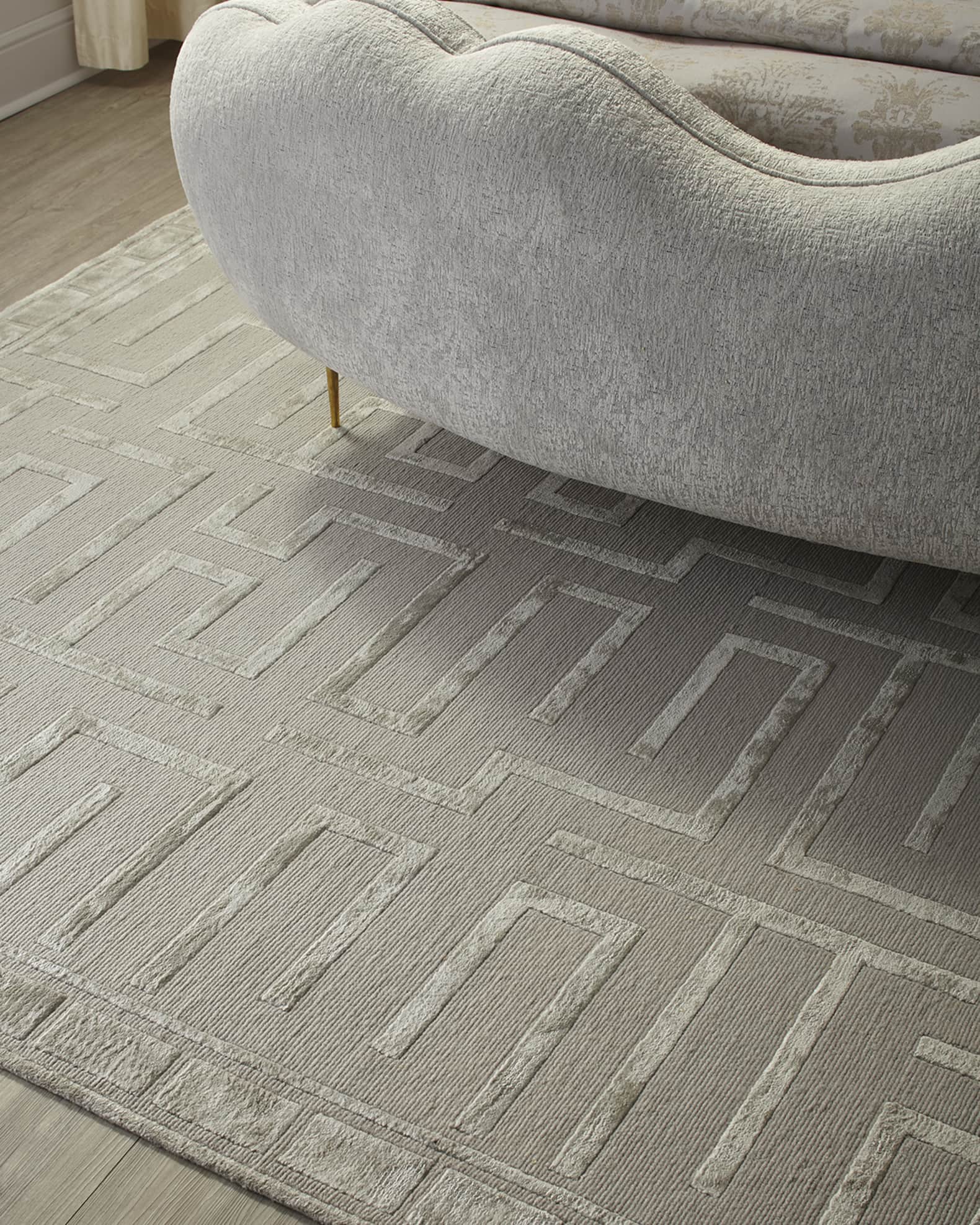 Rowling Maze Hand-Knotted Hand-Knotted Rug | Neiman Marcus