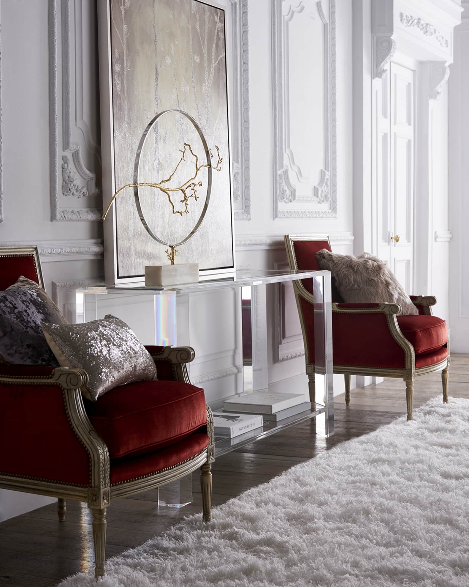 Interlude Home Surrey Acrylic Console Table | Neiman Marcus
