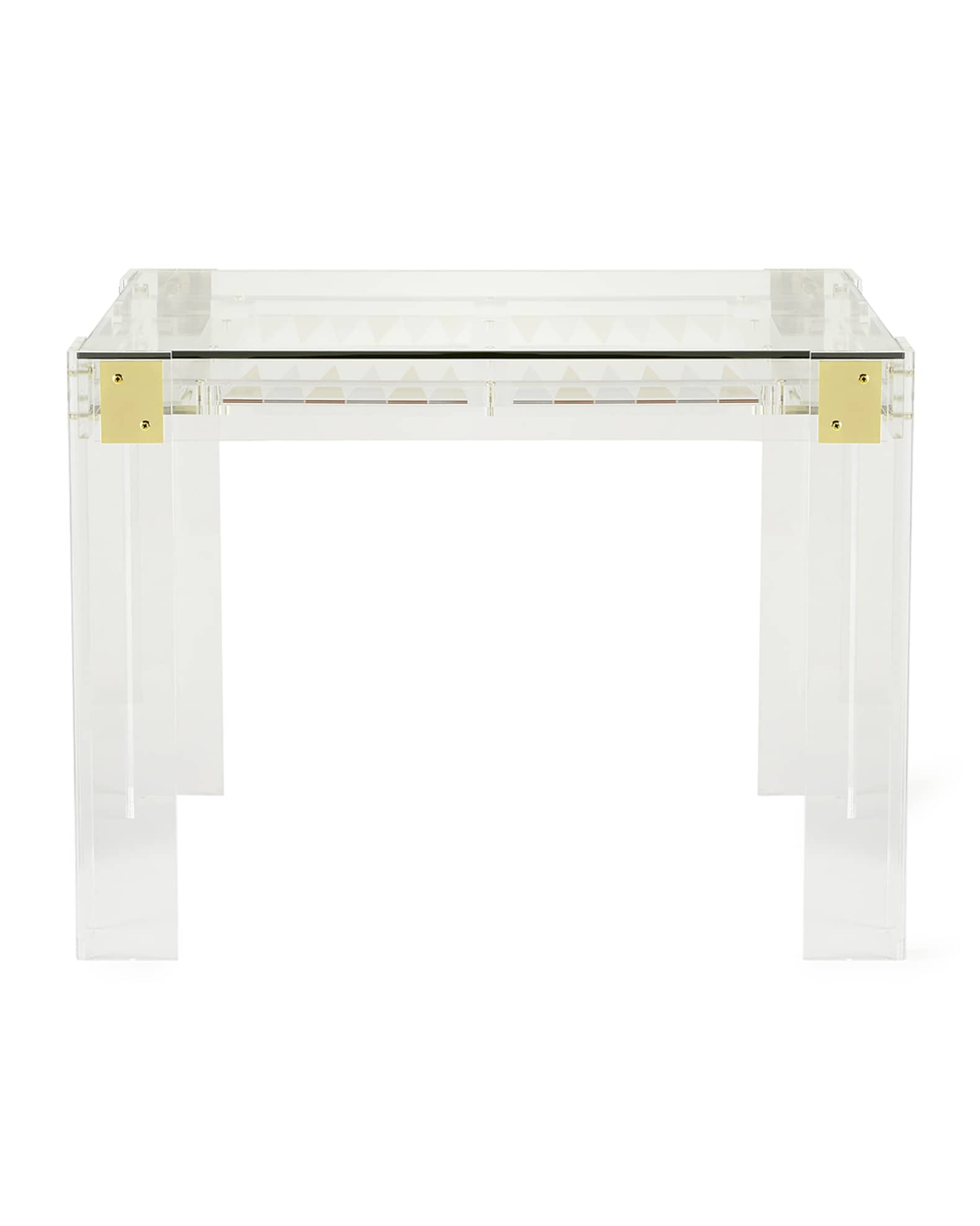 Interlude Home Miranda Acrylic Backgammon Table | Neiman Marcus