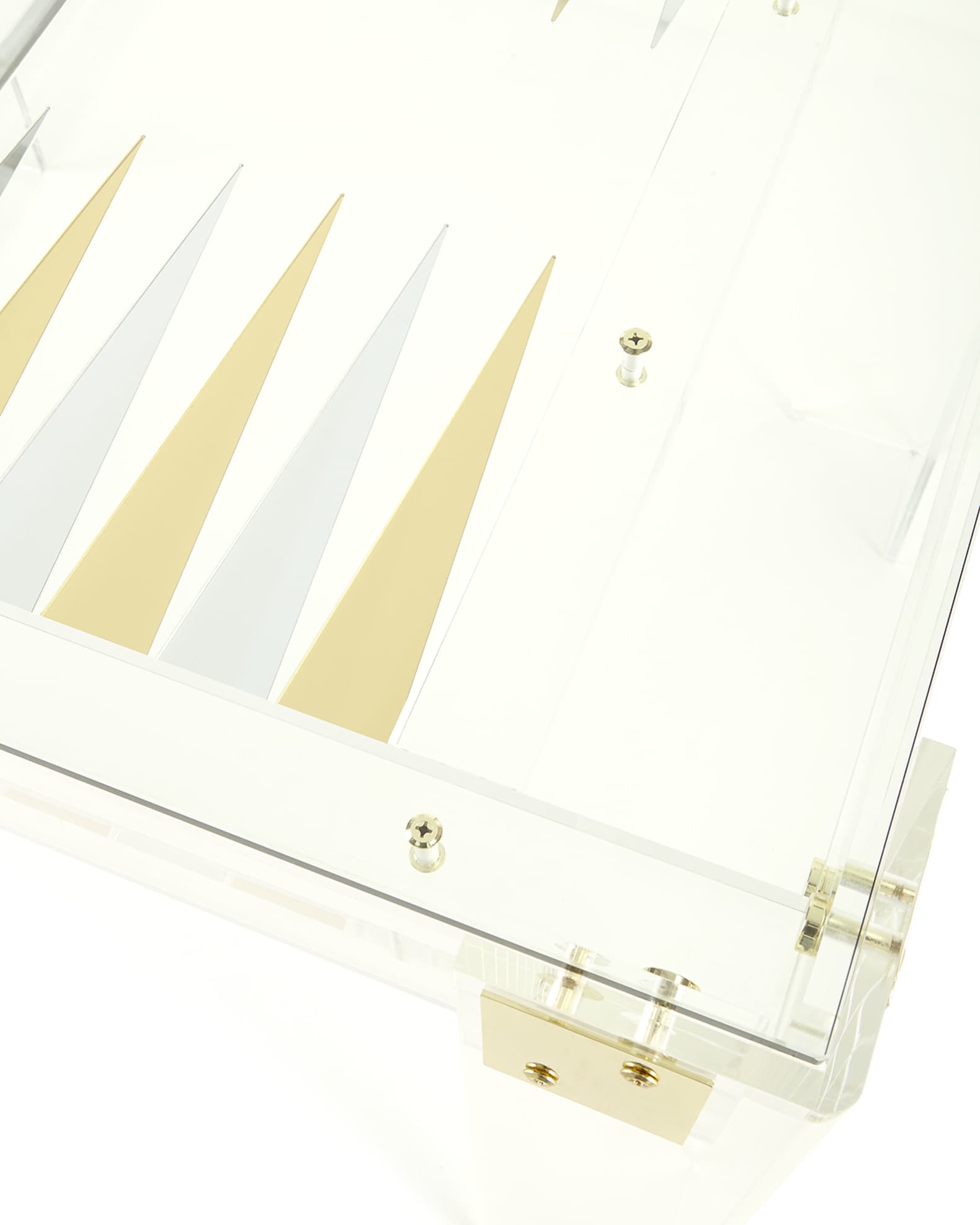 Interlude Home Miranda Acrylic Backgammon Table | Neiman Marcus