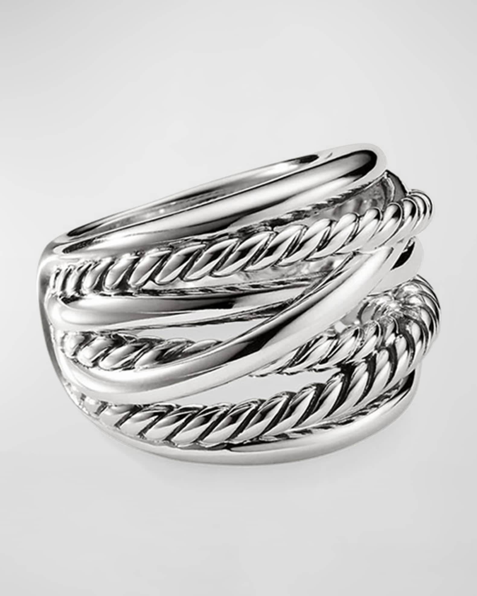 David Yurman Chubby Crossover Wide Ring | Neiman Marcus