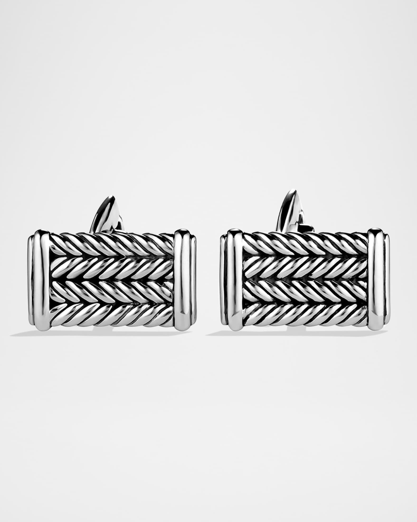 David Yurman Men's Chevron Cuff Links | Neiman Marcus