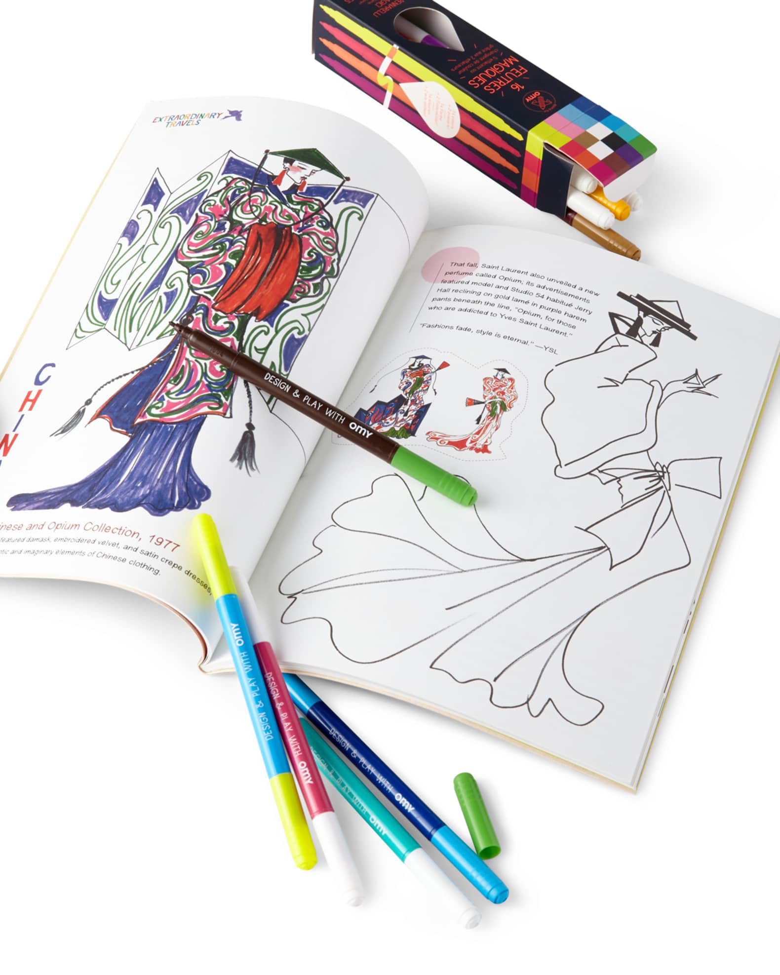 saint laurent coloring book