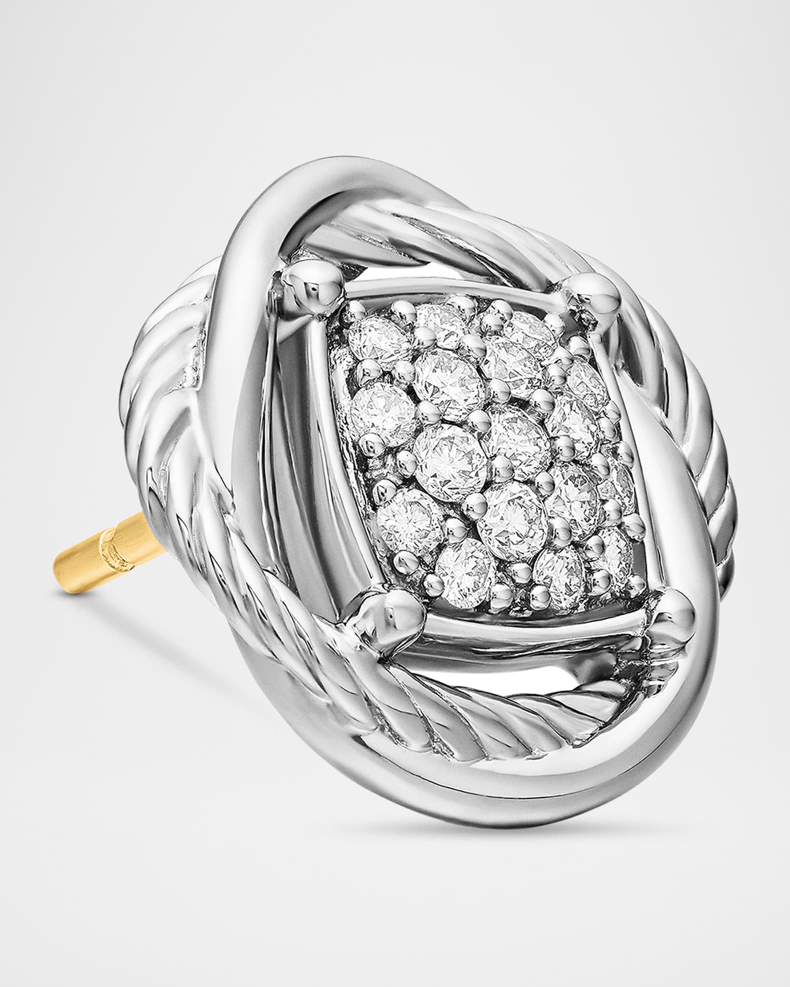 David Yurman Infinity Earrings with Diamonds | Neiman Marcus