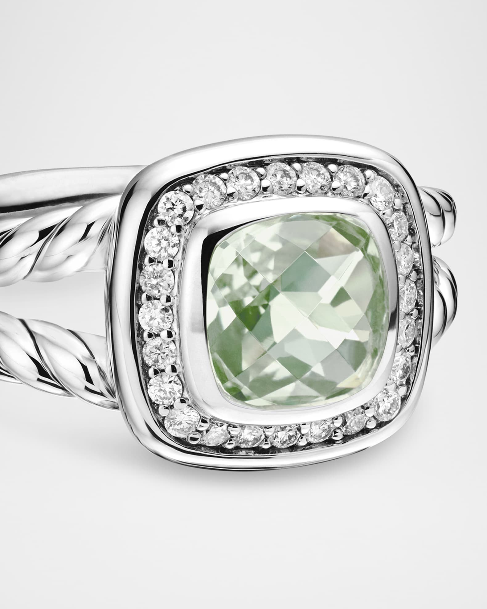 Petite Albion Ring with Gemstone and Diamonds in Silver | Neiman Marcus