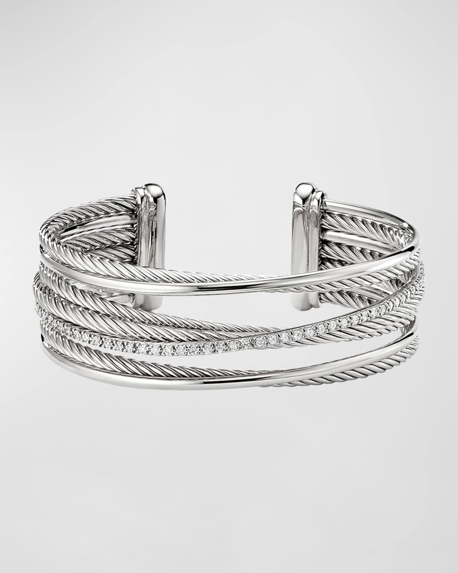David Yurman Crossover Four-Row Cuff Bracelet | Neiman Marcus