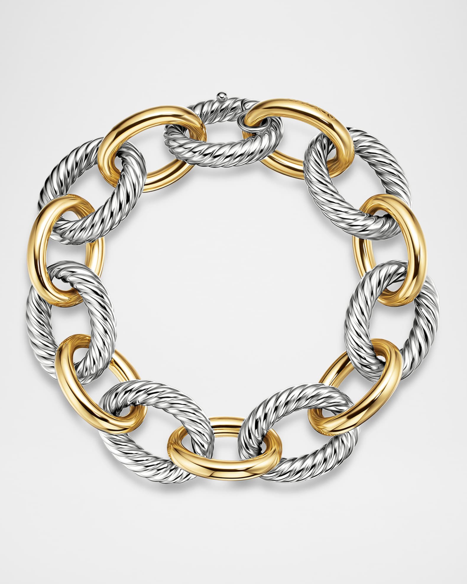 Oval Extra-Large Link Bracelet with Gold | Neiman Marcus