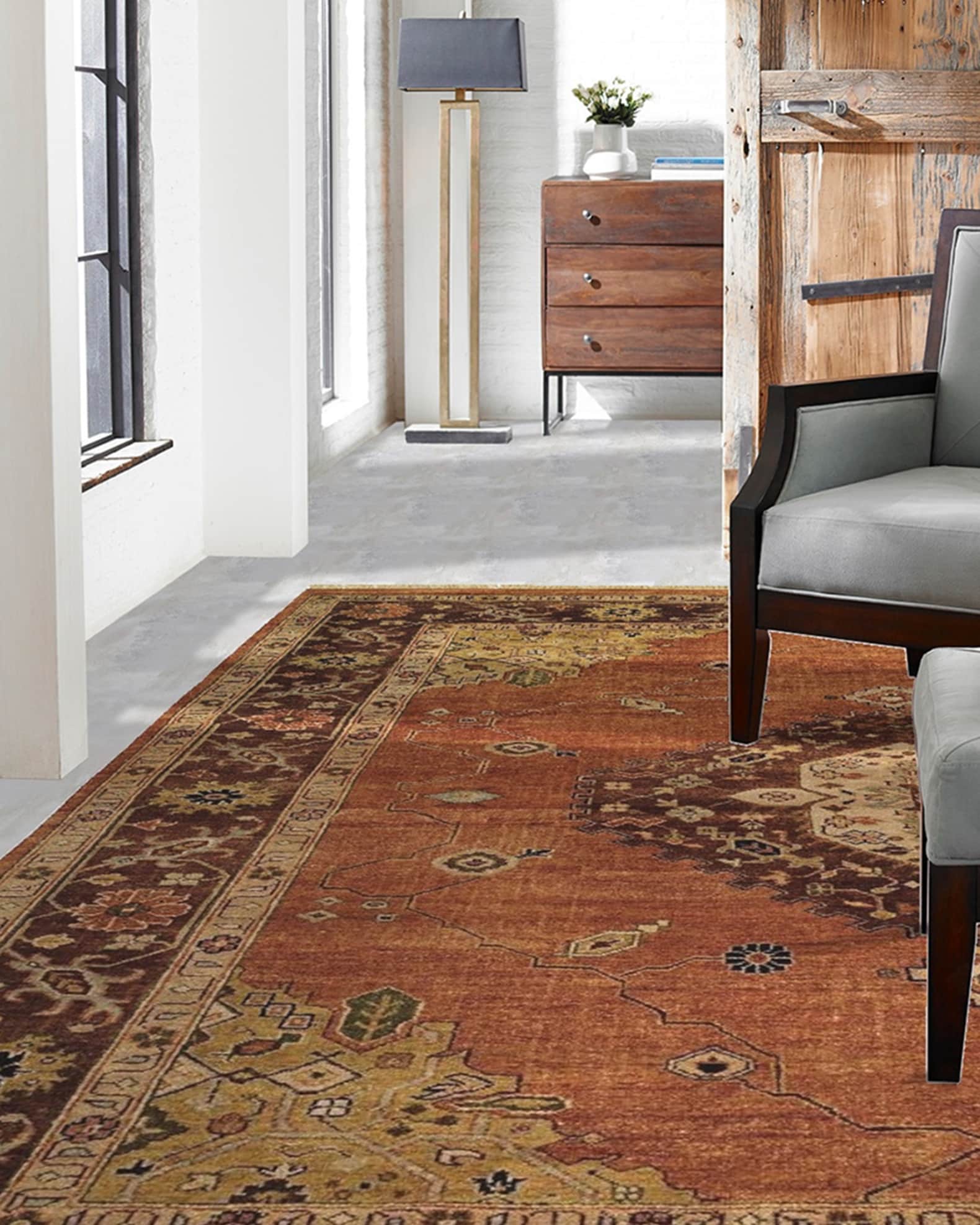 Medallion Hand-Knotted Rug 4' x 6' | Neiman Marcus