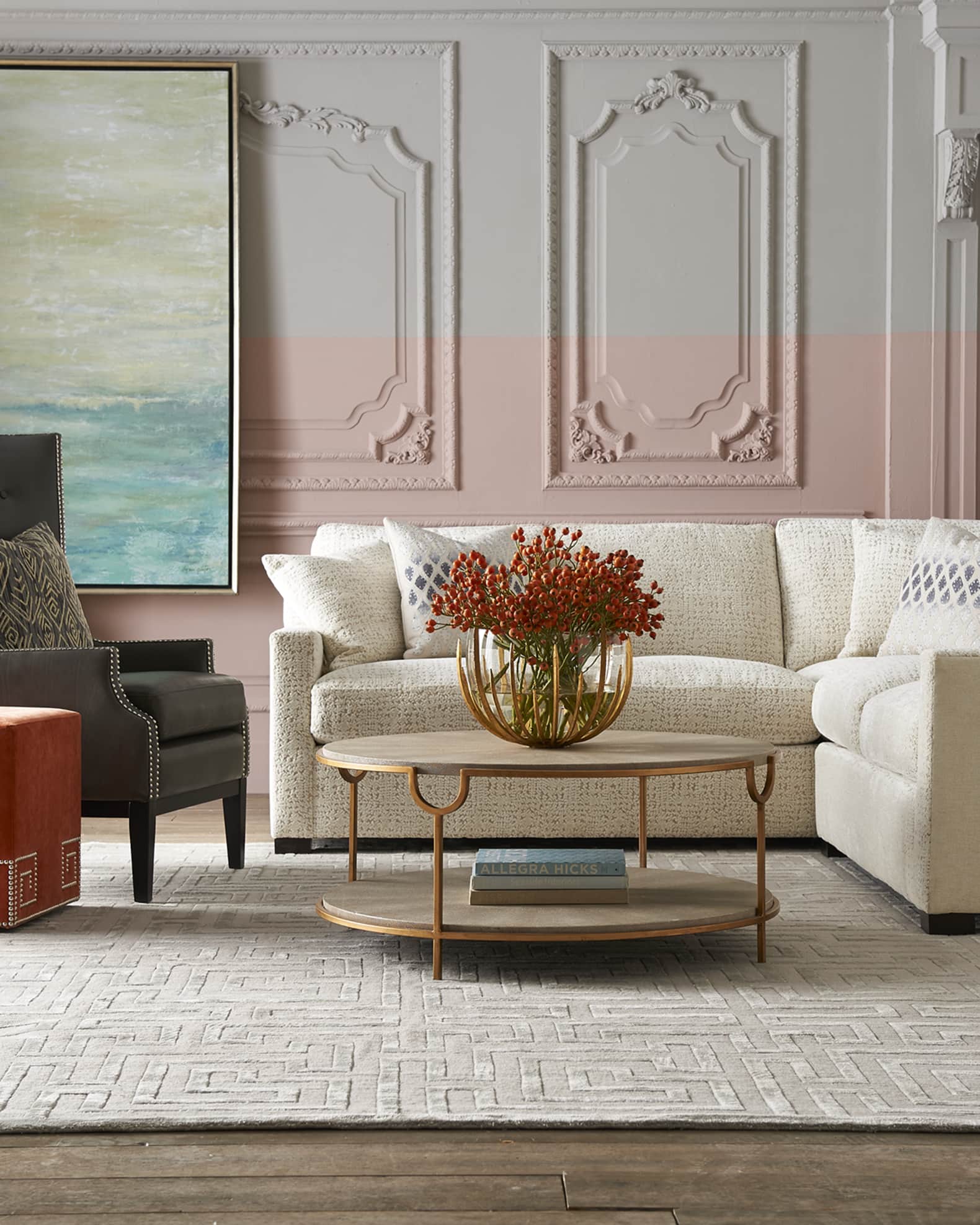 Silver Trellis Rug | Neiman Marcus