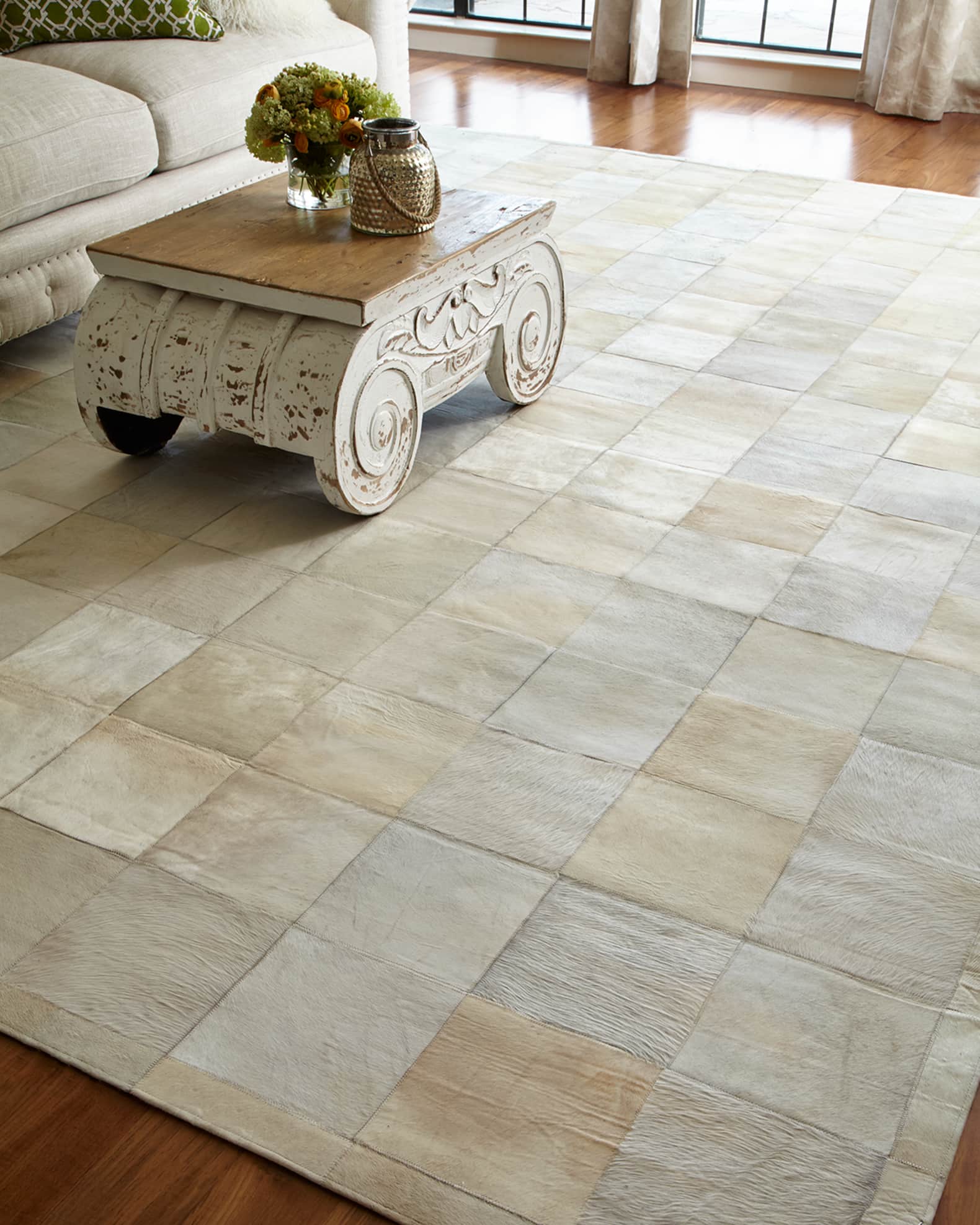 Pearl Blocks Rug | Neiman Marcus