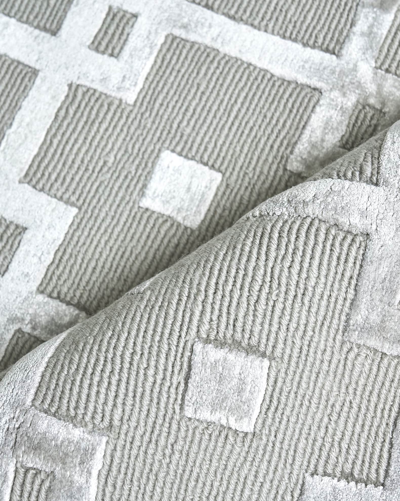 Silver Blocks Rug | Neiman Marcus
