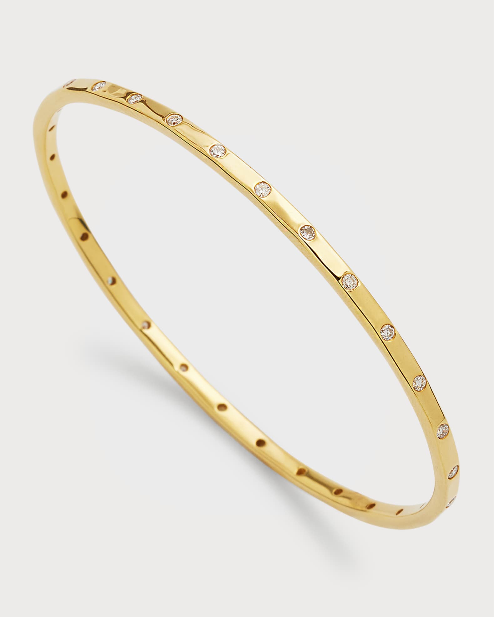 Ippolita 28-Stone Bangle in 18K Gold with Diamonds | Neiman Marcus