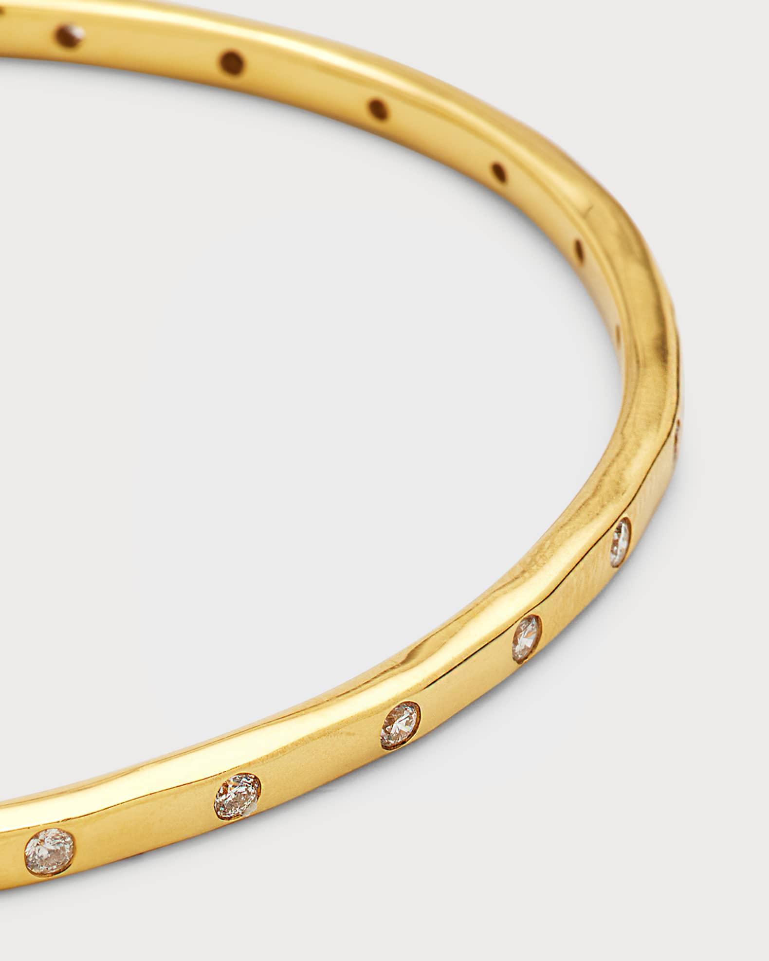 Ippolita 28-Stone Bangle in 18K Gold with Diamonds | Neiman Marcus