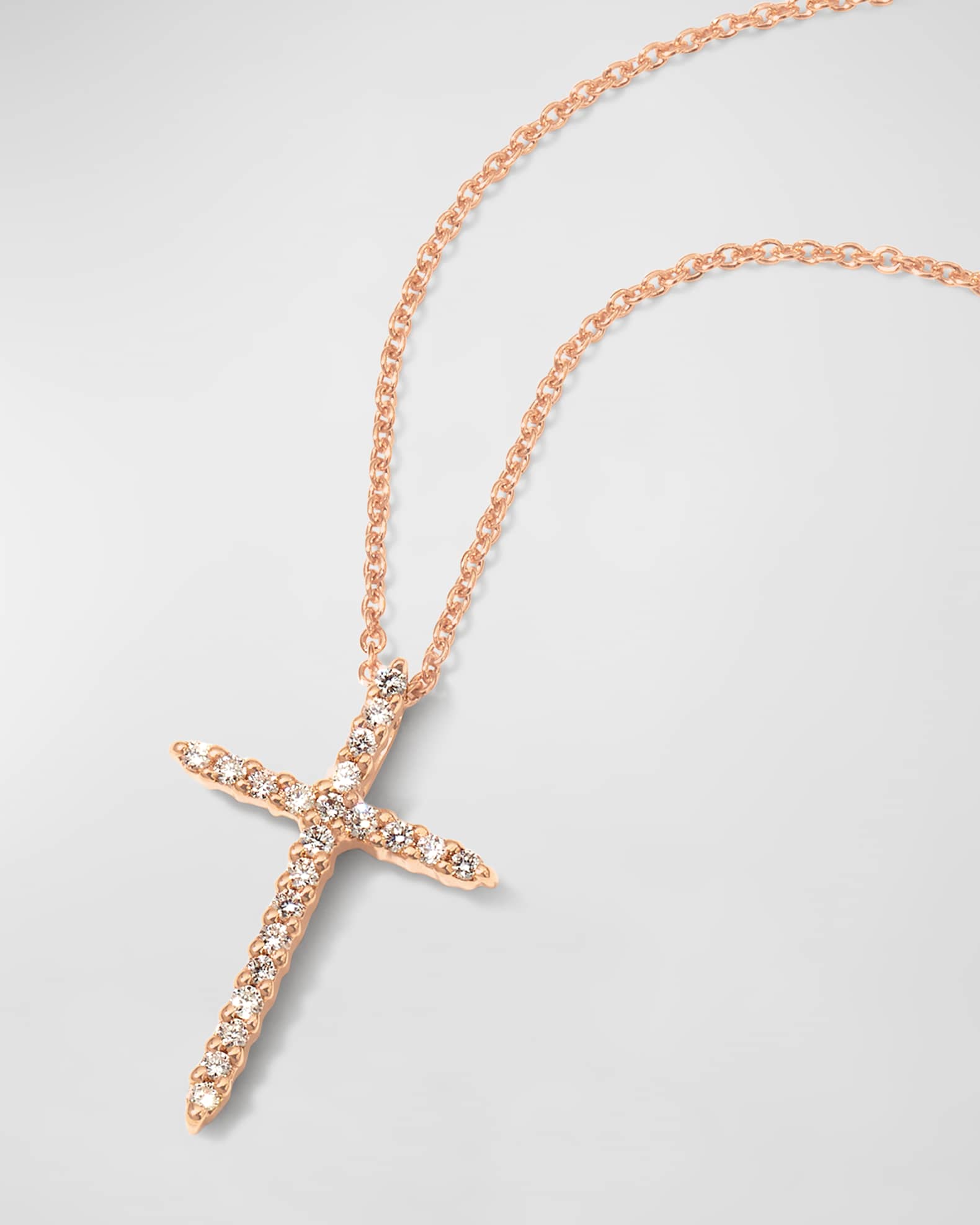 Roberto Coin Cross Necklace with Diamonds | Neiman Marcus