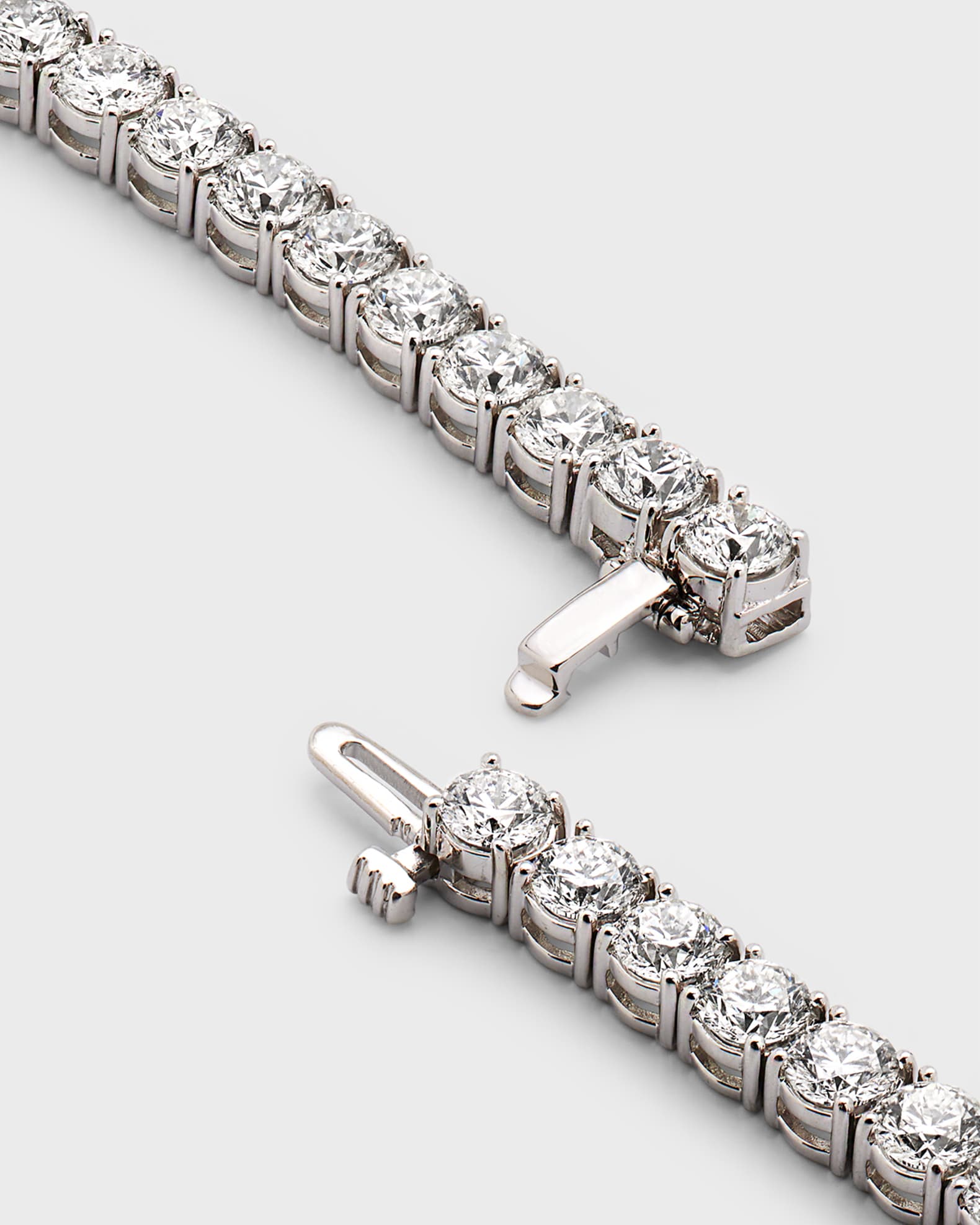 Neiman Marcus Diamonds 18K White Gold FG-SI1 Diamond Tennis Bracelet ...