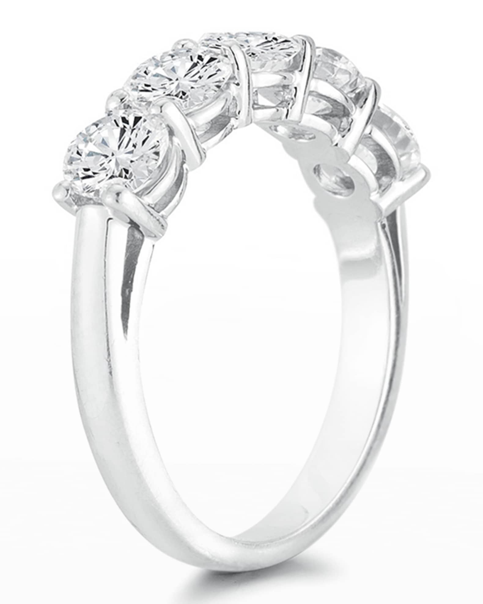 Neiman Marcus Diamonds Platinum Diamond Ring, Size 6.5 | Neiman Marcus