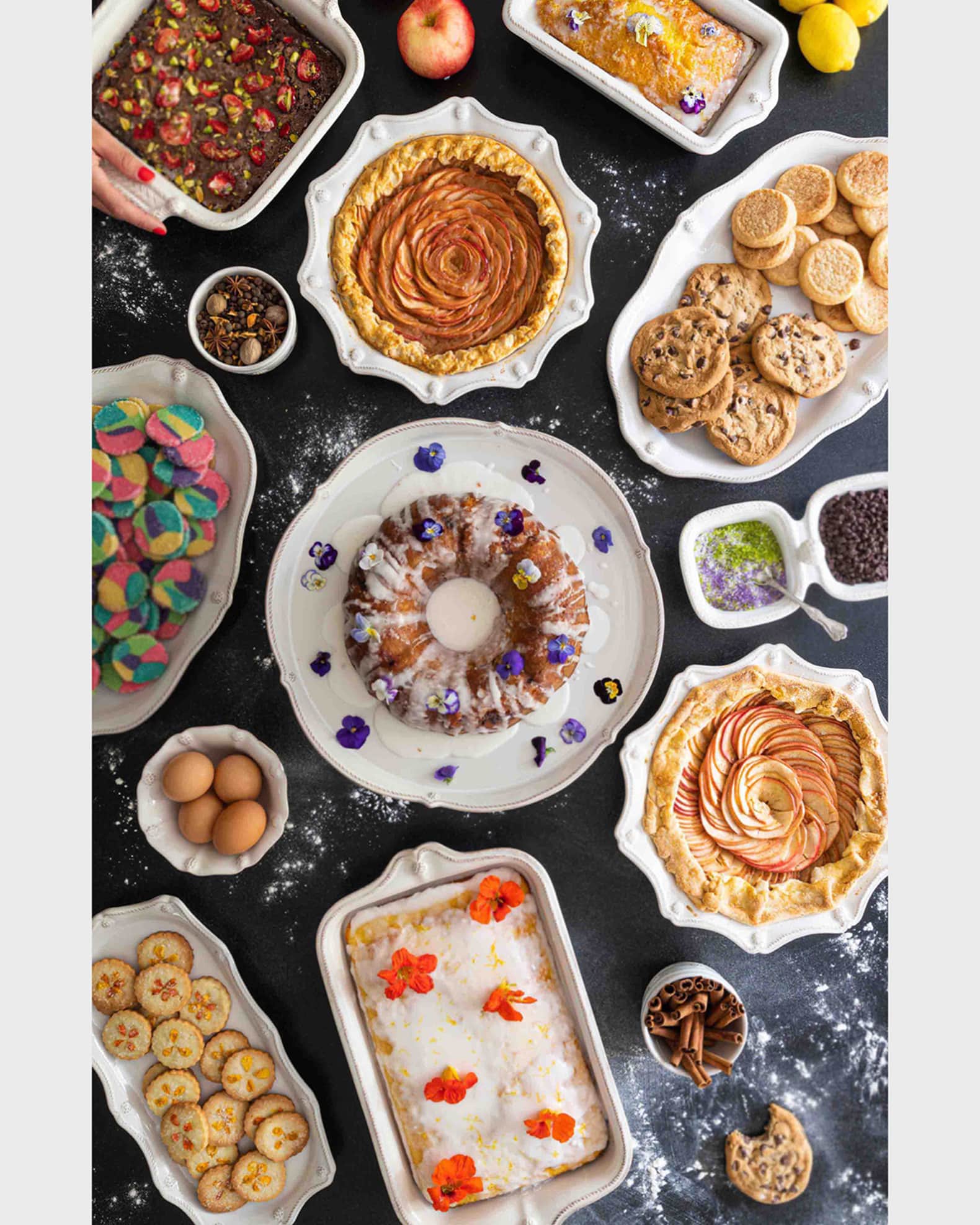 Juliska Berry Thread Whitewash Hostess Tray | Neiman Marcus