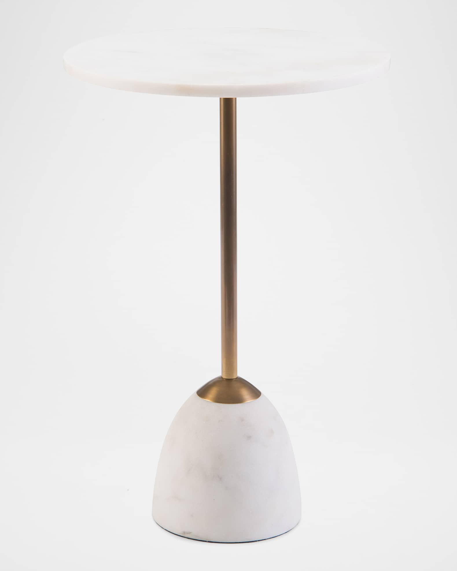 John-Richard Collection Zeke Marble Martini Side Table | Neiman Marcus
