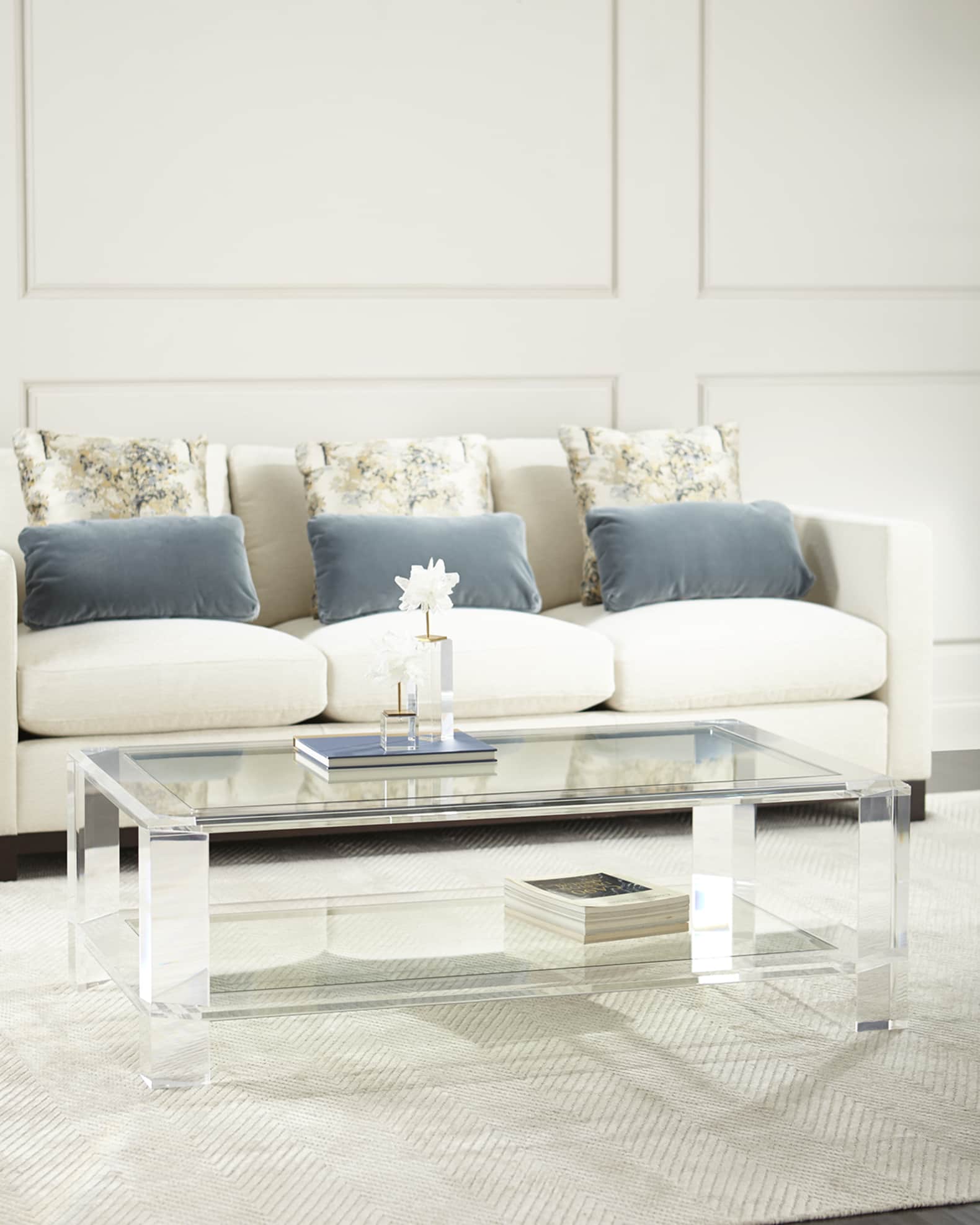 Interlude Home Surrey Acrylic Cocktail Table | Neiman Marcus