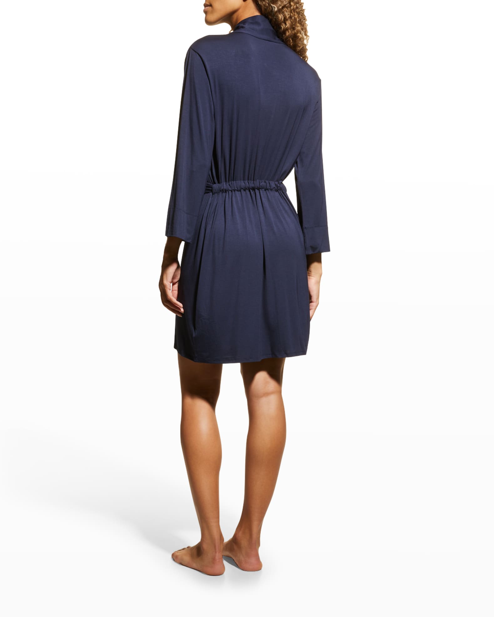 Natori Feathers Essential Short Jersey Robe | Neiman Marcus