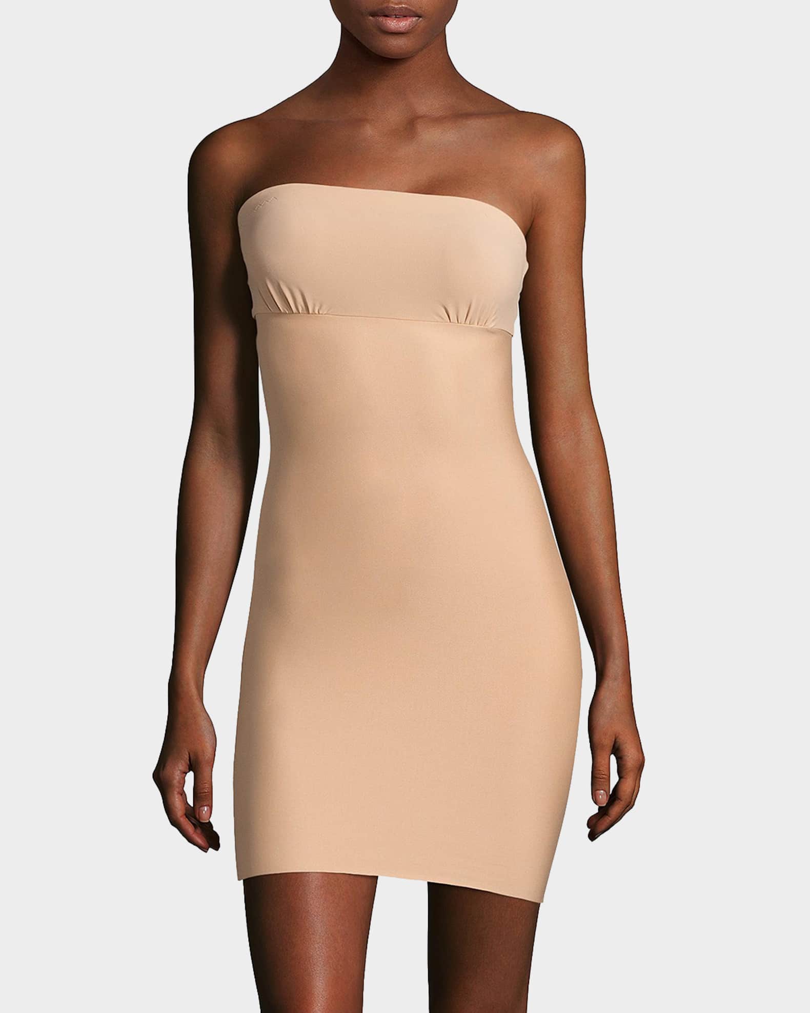 Commando Two-Faced Tech Strapless Control Shapewear Slip | Neiman Marcus