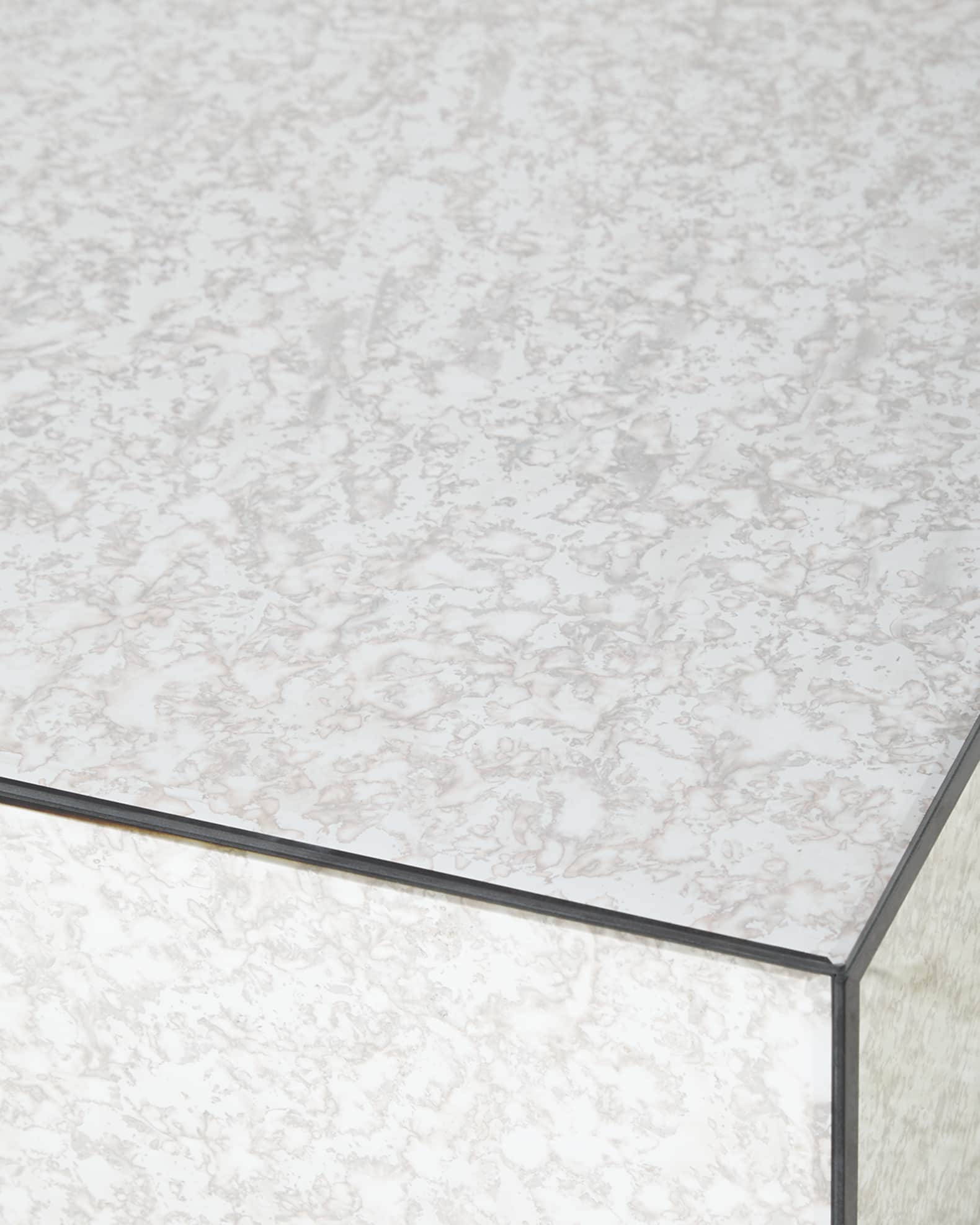 Antique Mirrored Block Coffee Table | Neiman Marcus