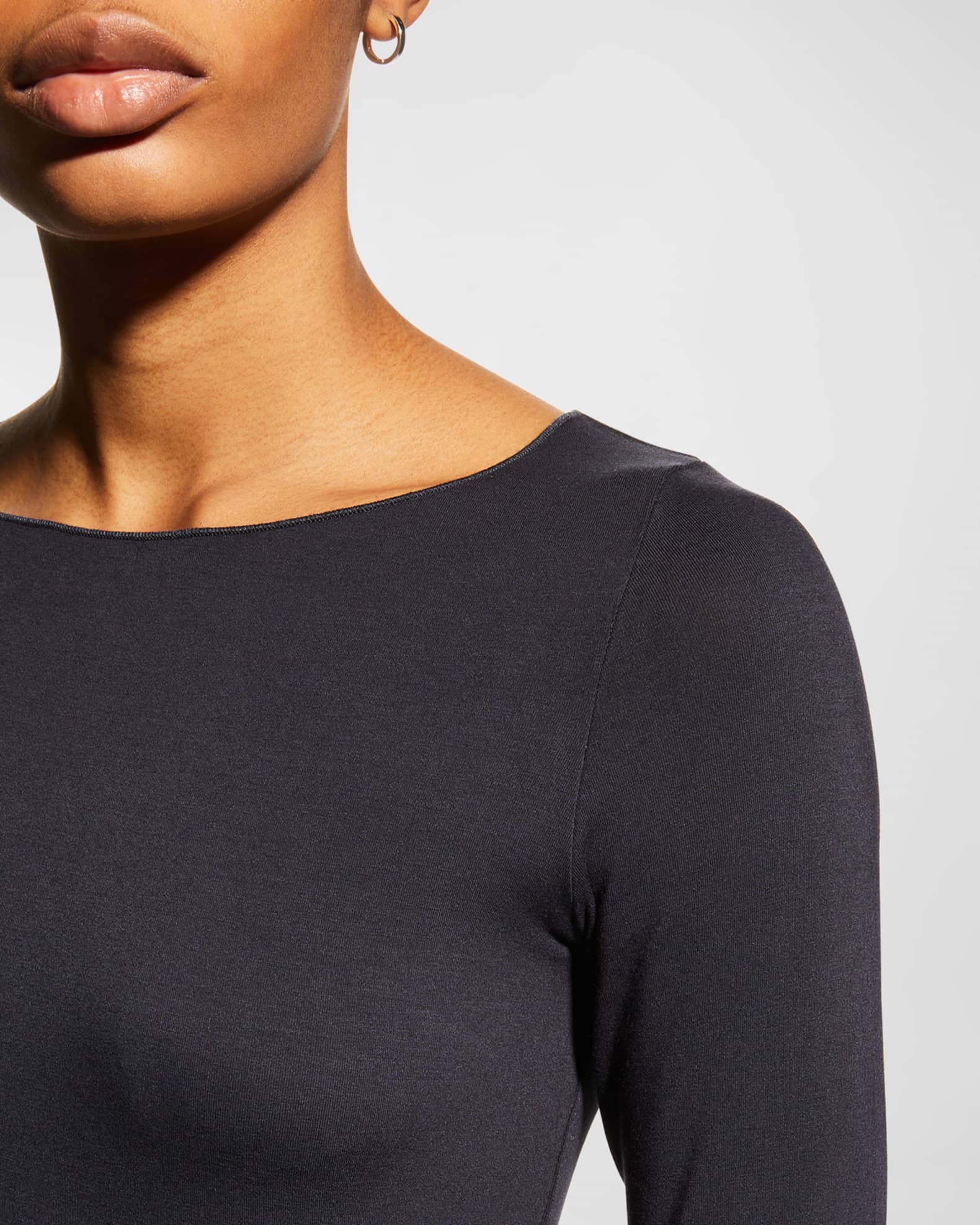 Majestic Filatures Soft Touch Marrow-Edge Long-Sleeve Top | Neiman Marcus