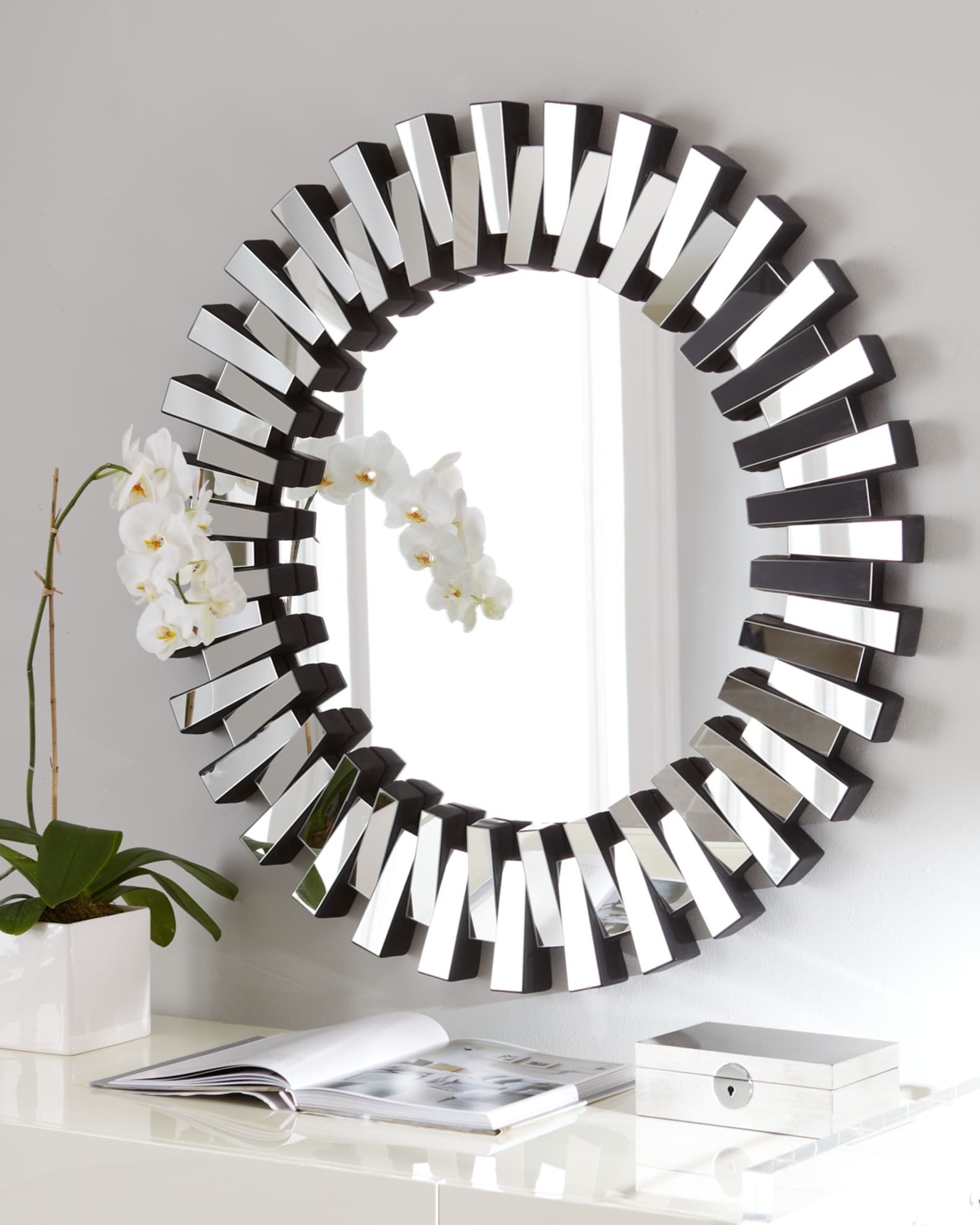 Mingling Slats Mirror | Neiman Marcus
