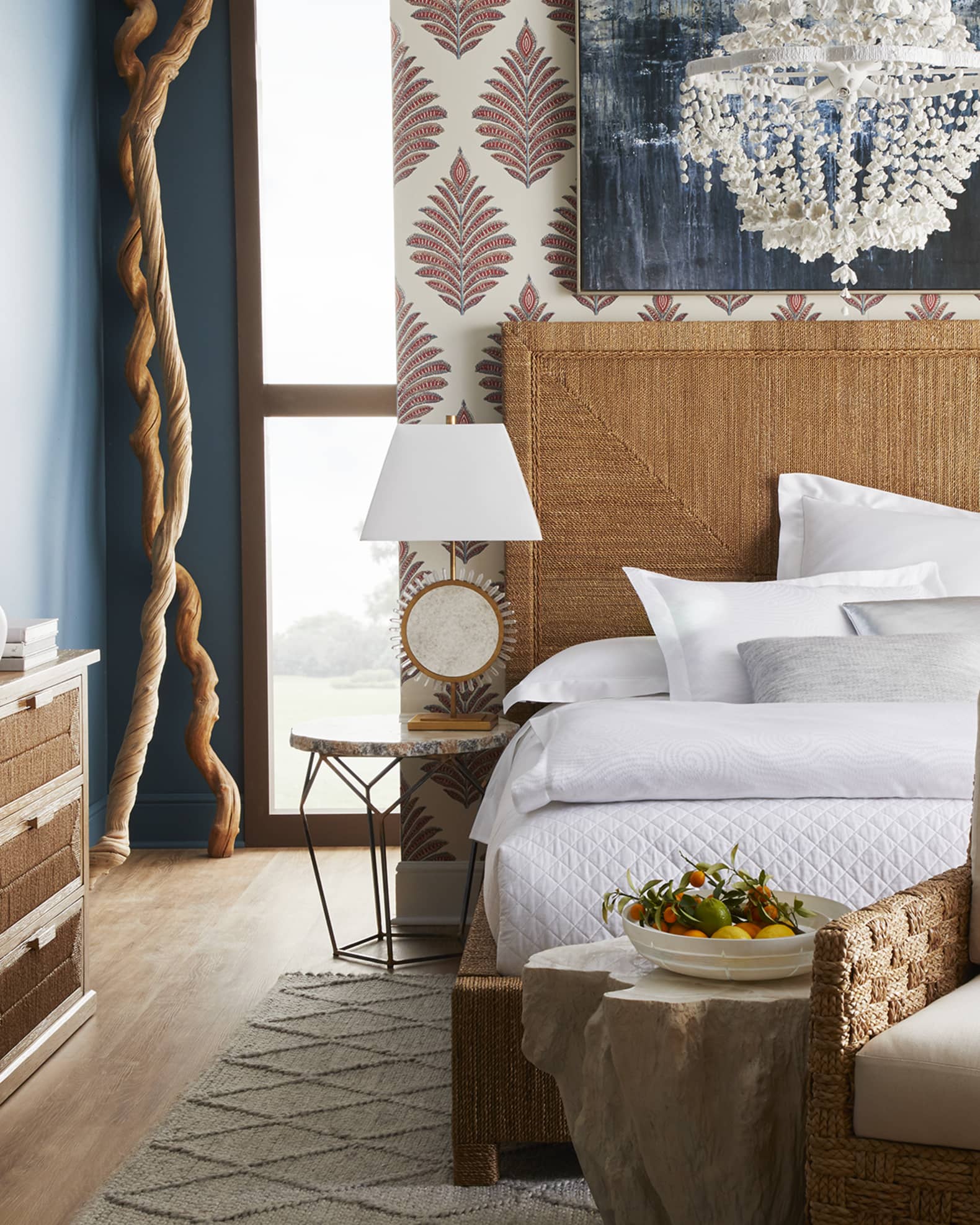 Decklin Rope-Wrapped Queen Bed | Neiman Marcus