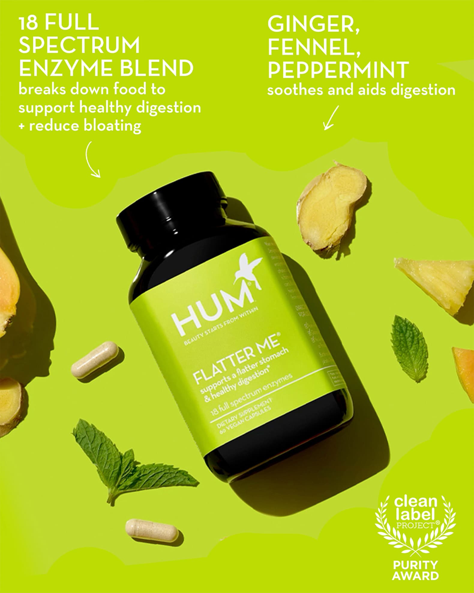 Hum Nutrition Flatter Me™ Supplement | Neiman Marcus